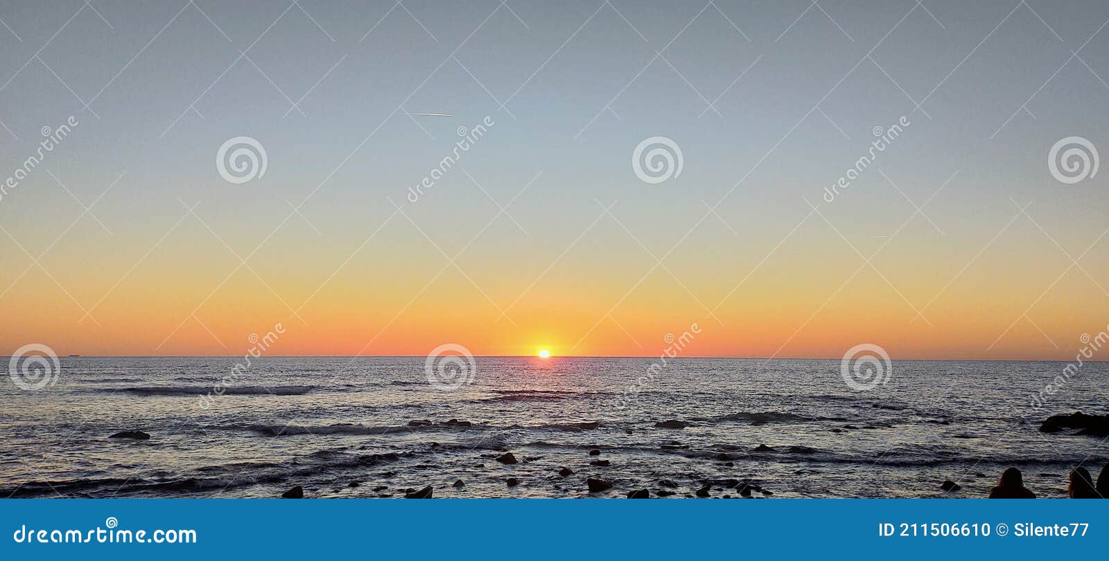 Sun lean on sea stock photo. Image of coast, sunset - 211506610