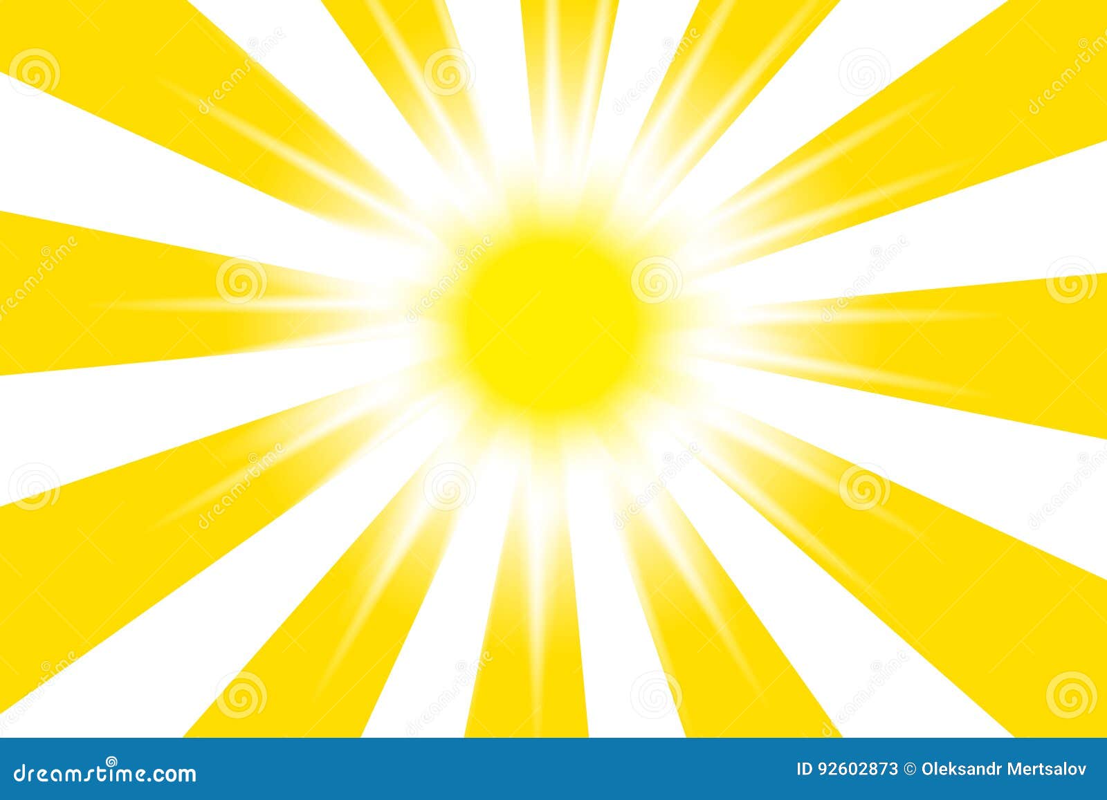 Sun with Lens Flare, Background Stock Illustration - Illustration of ...