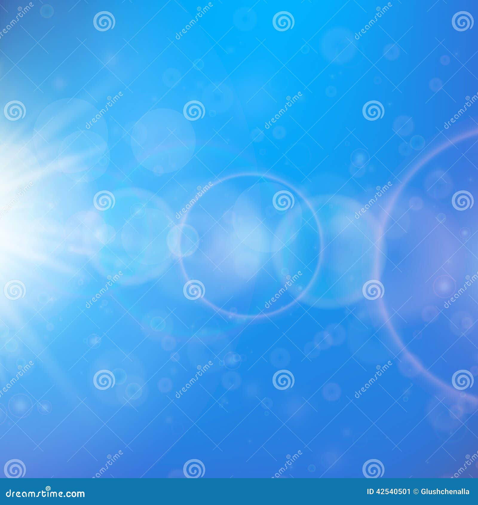Sun with Lens Flare Template Stock Vector - Illustration of seasonal ...