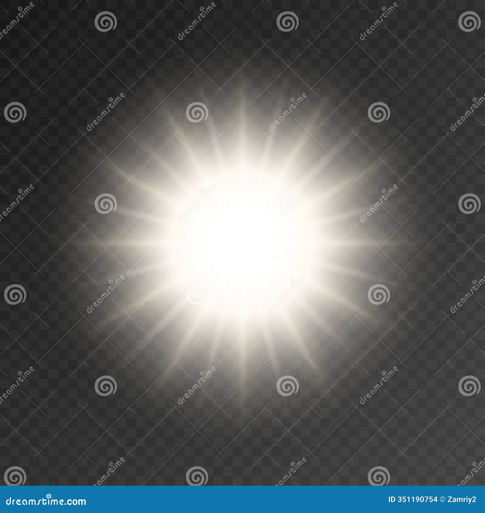 Light Beam Effect on Checkered Background Stock Illustration ...