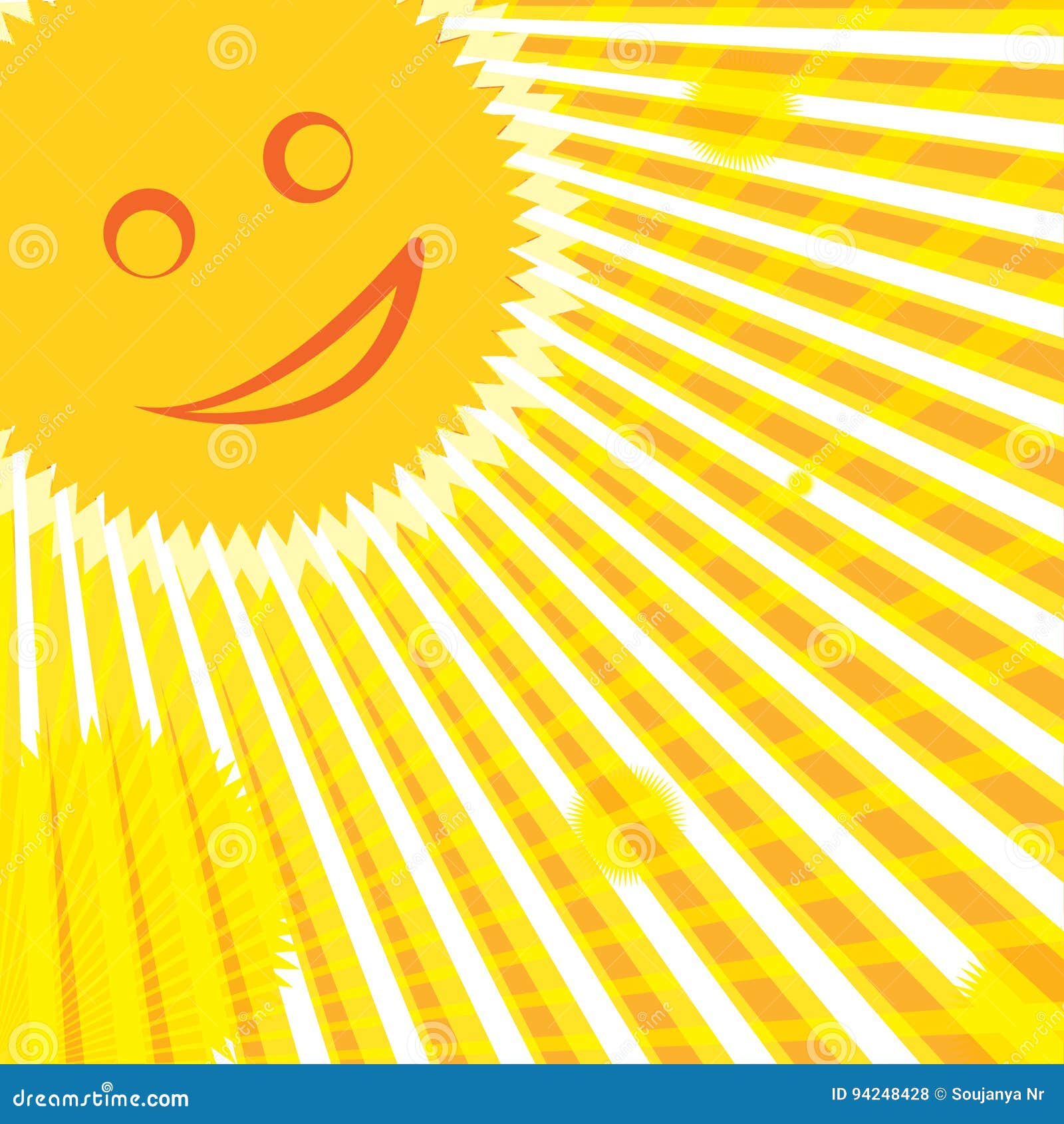 Sun with Light Burst Abstract Wallpaper Stock Vector - Illustration of ...