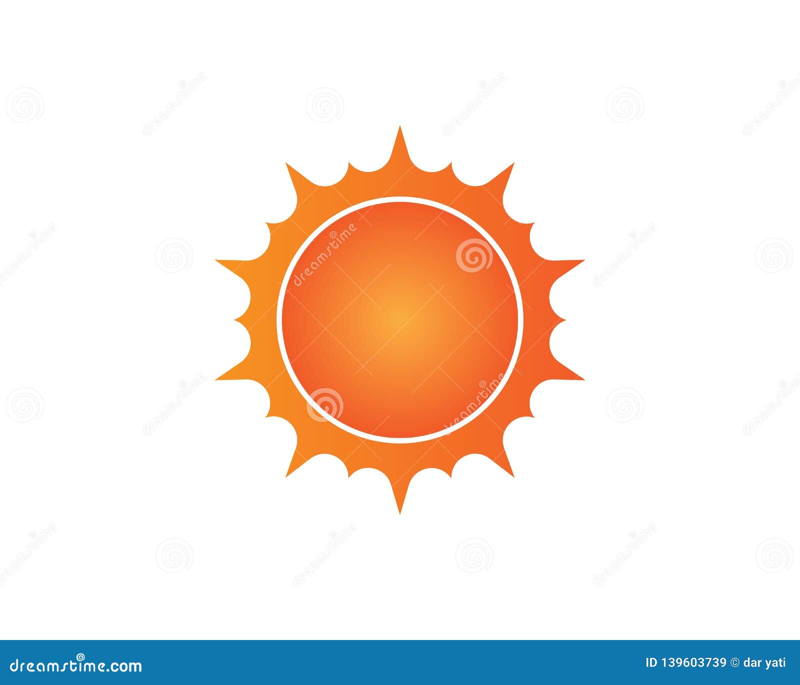 Sun Light Logo Vector Illustration Stock Vector - Illustration of logo ...