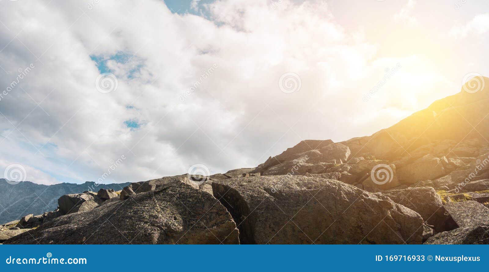 Sun Light Over Mountain Top Stock Image - Image of dramatic, beautiful ...
