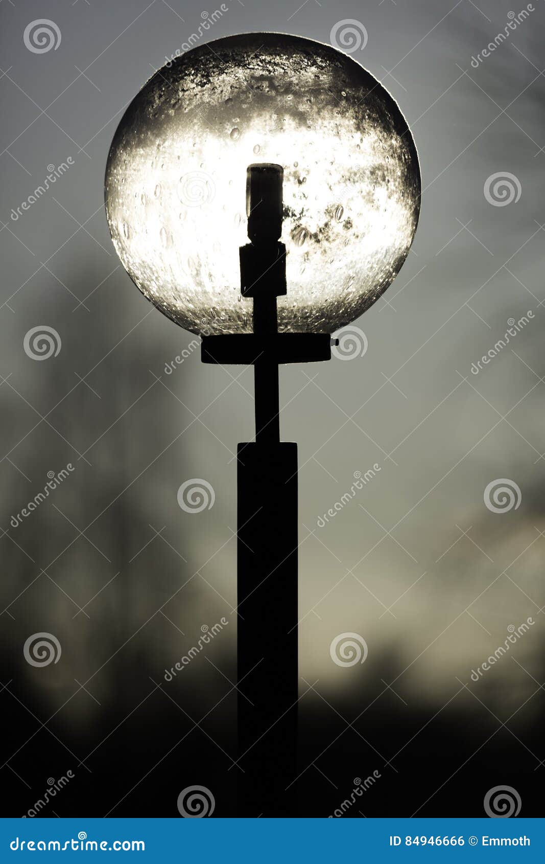 Sun Light Shining through Street Light Stock Photo - Image of street ...