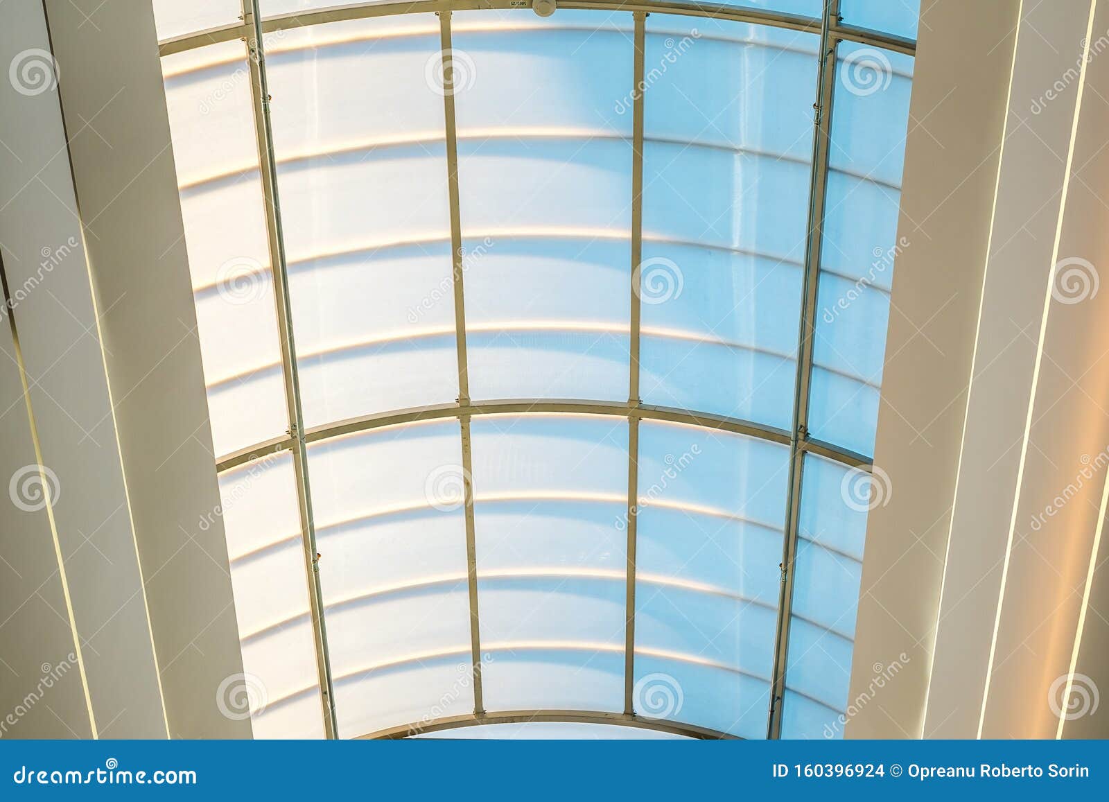Sun Light Trough the Modern Arched Windows Stock Photo - Image of ...