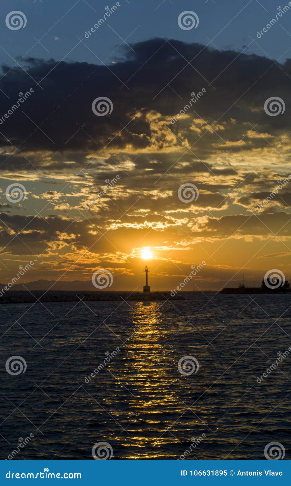 SUN and the LIGHTHOUSE stock image. Image of undefined - 106631895
