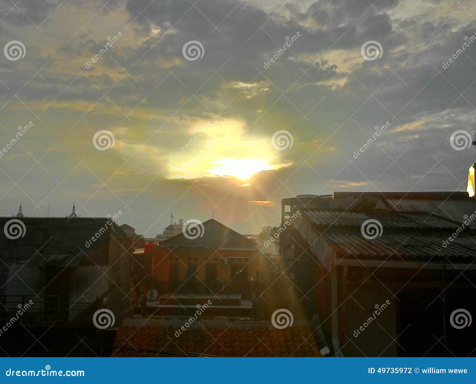Sun stock photo. Image of bright, lighting, sunny, noon - 49735972