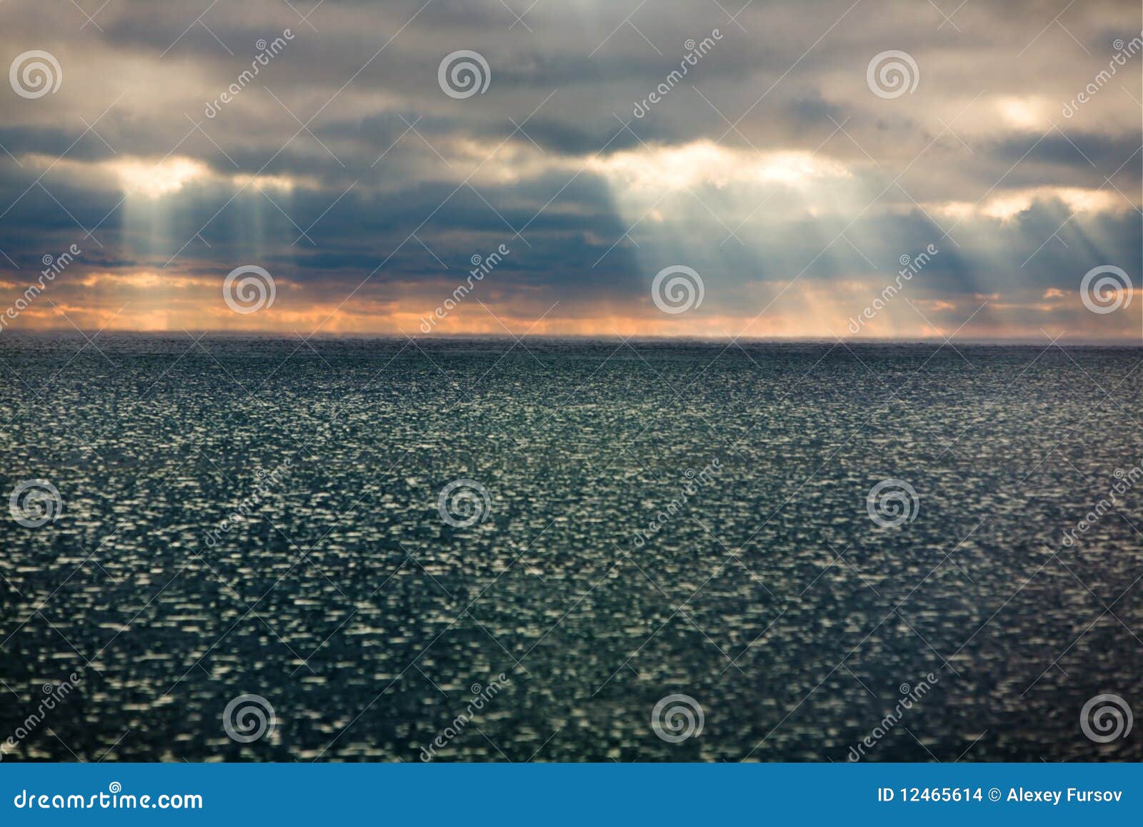 Sun lights over the sea stock photo. Image of landscape - 12465614