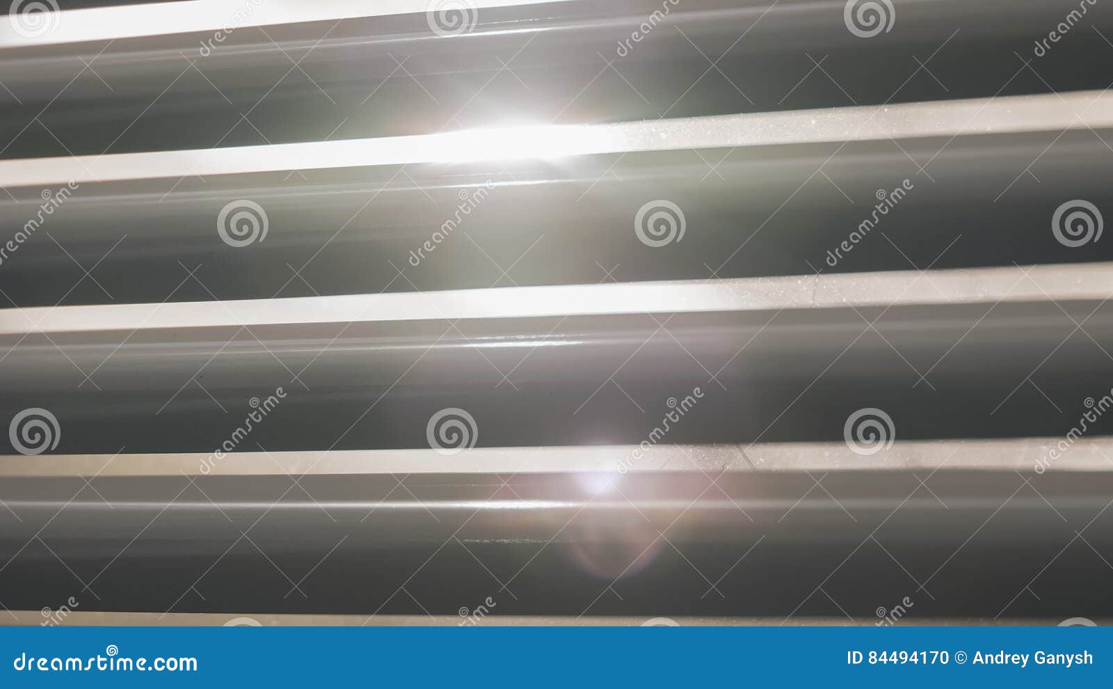Sun Lights Shining through the Blinds Stock Photo - Image of glass ...