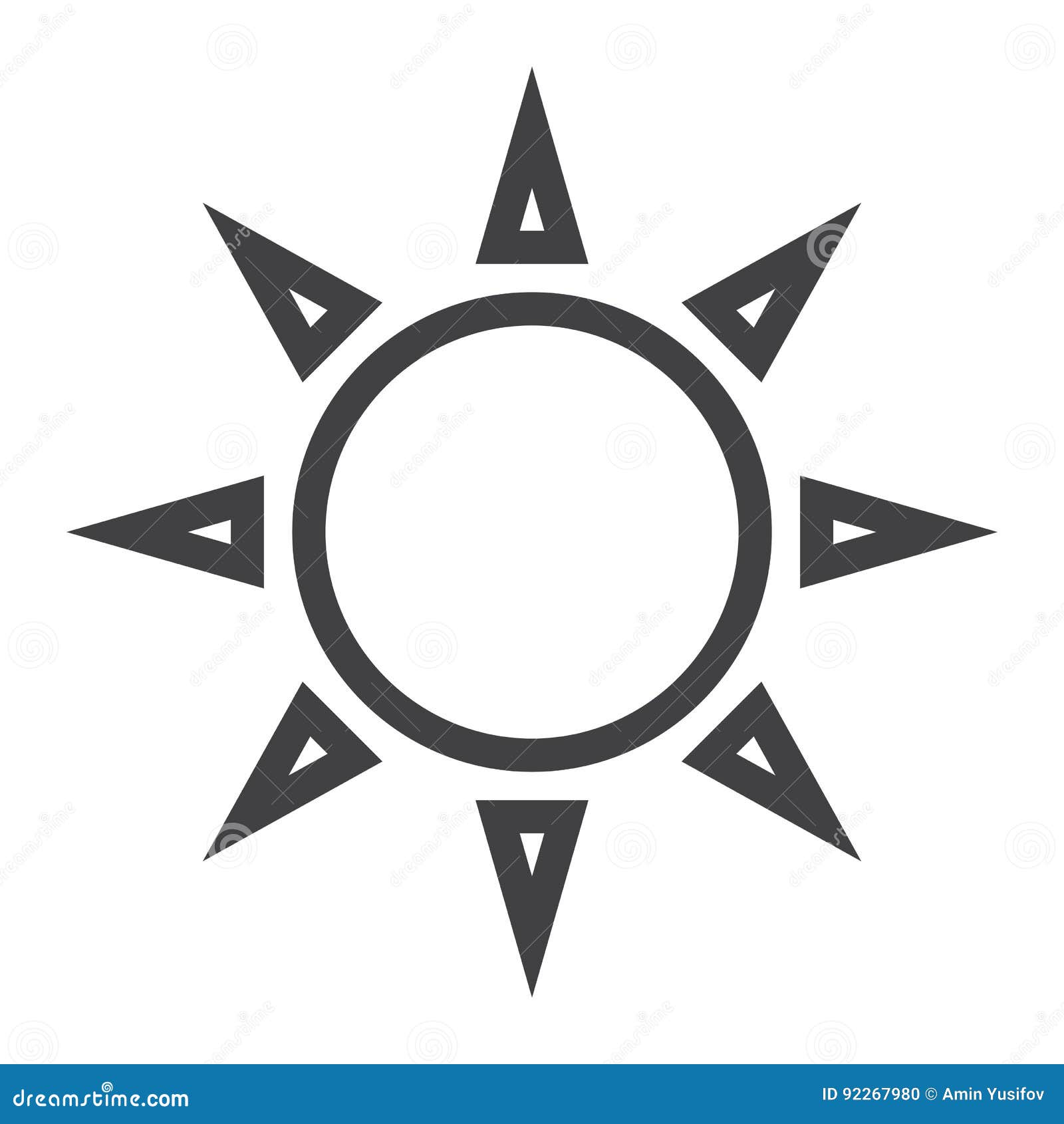 Sun-Linie Ikone, Wetter Und Sonnenschein Vektor Abbildung ... Sun-Linie Ikone, Wetter Und Sonnenschein Vektor Abbildung ...