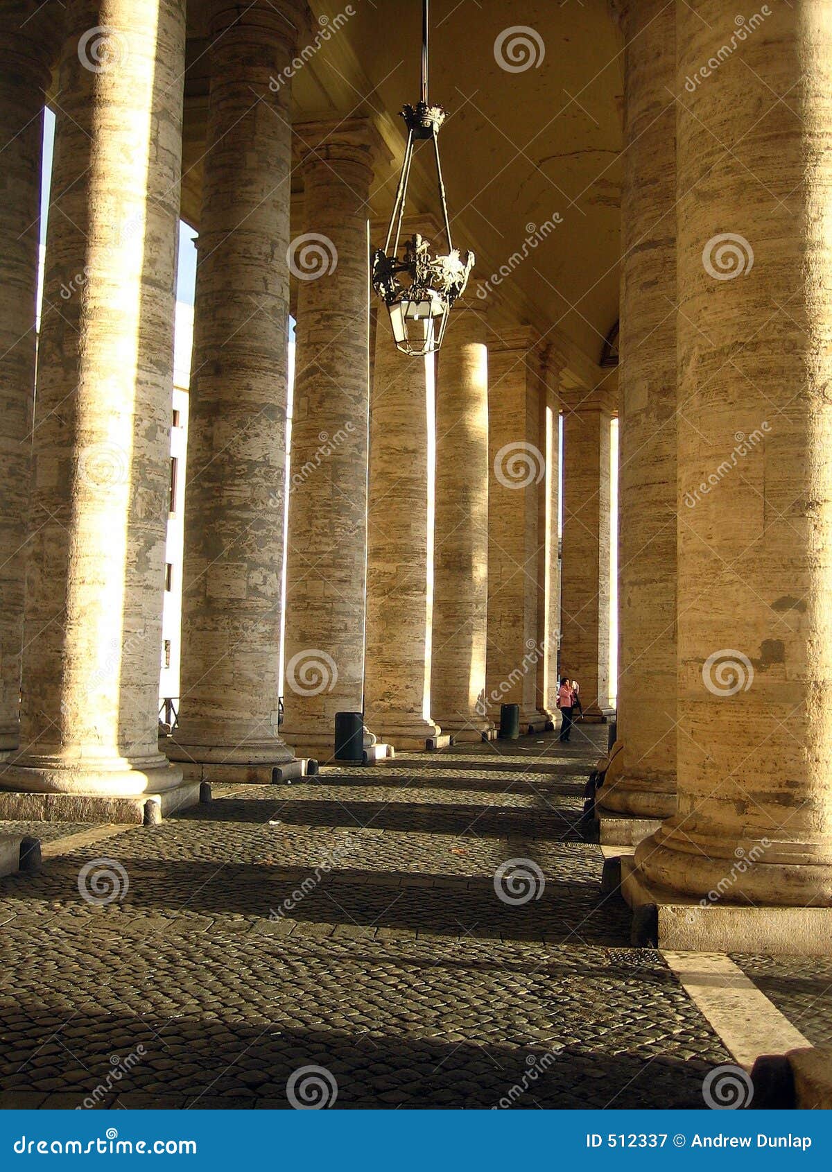 Sun-lit columns stock image. Image of columns, architecture - 512337