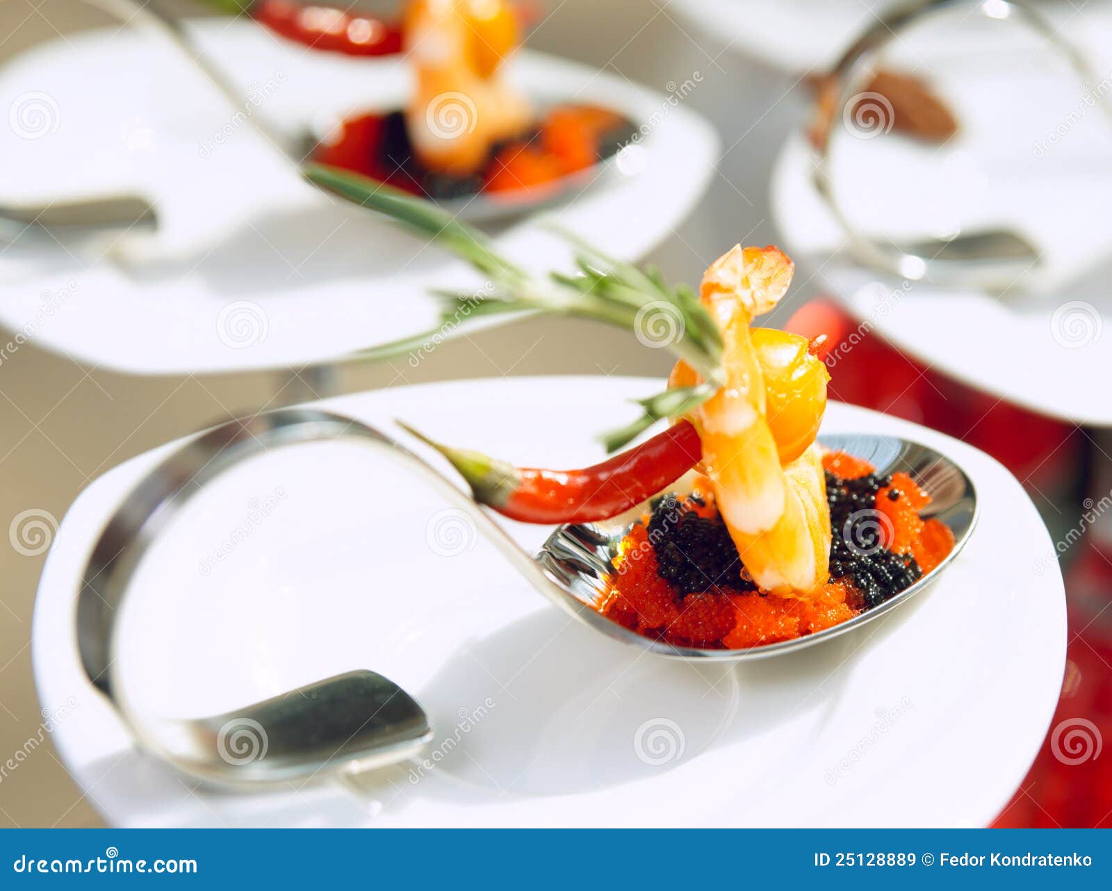 Sun-lit seafood snacks stock image. Image of catering - 25128889