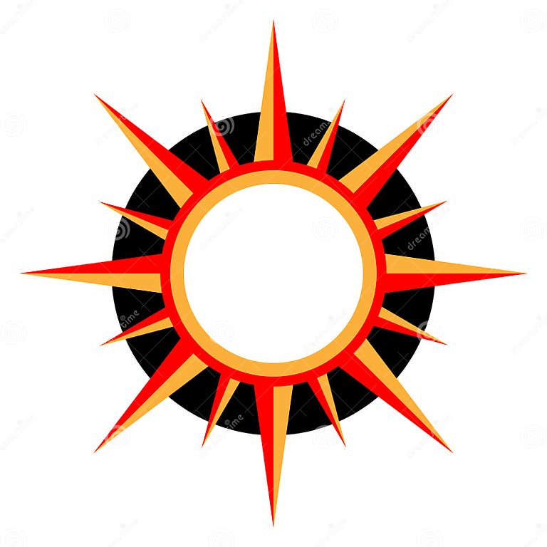 Sun logo stock vector. Illustration of element, sign - 14830489