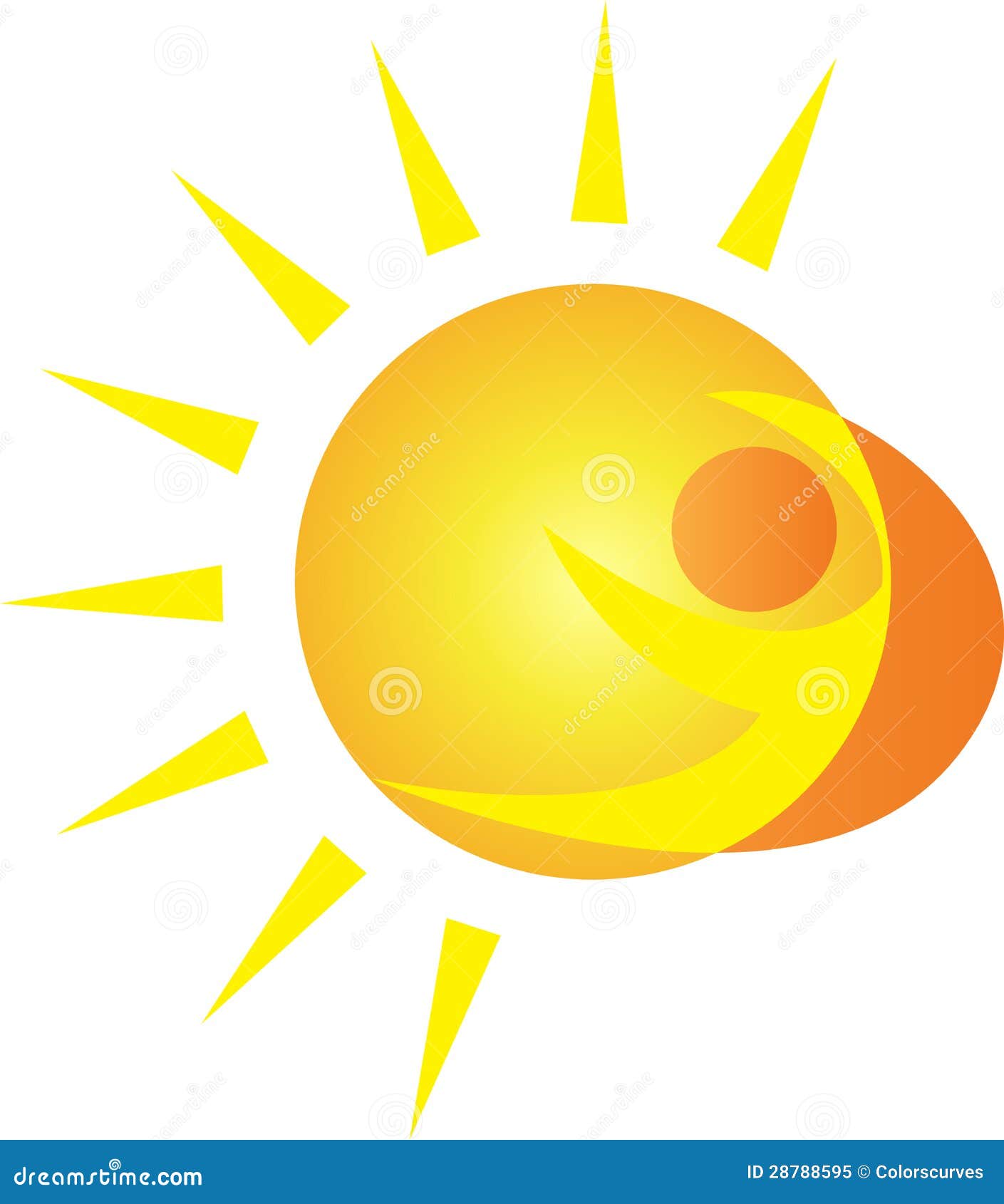 Sun logo stock vector. Illustration of artwork, concept - 28788595