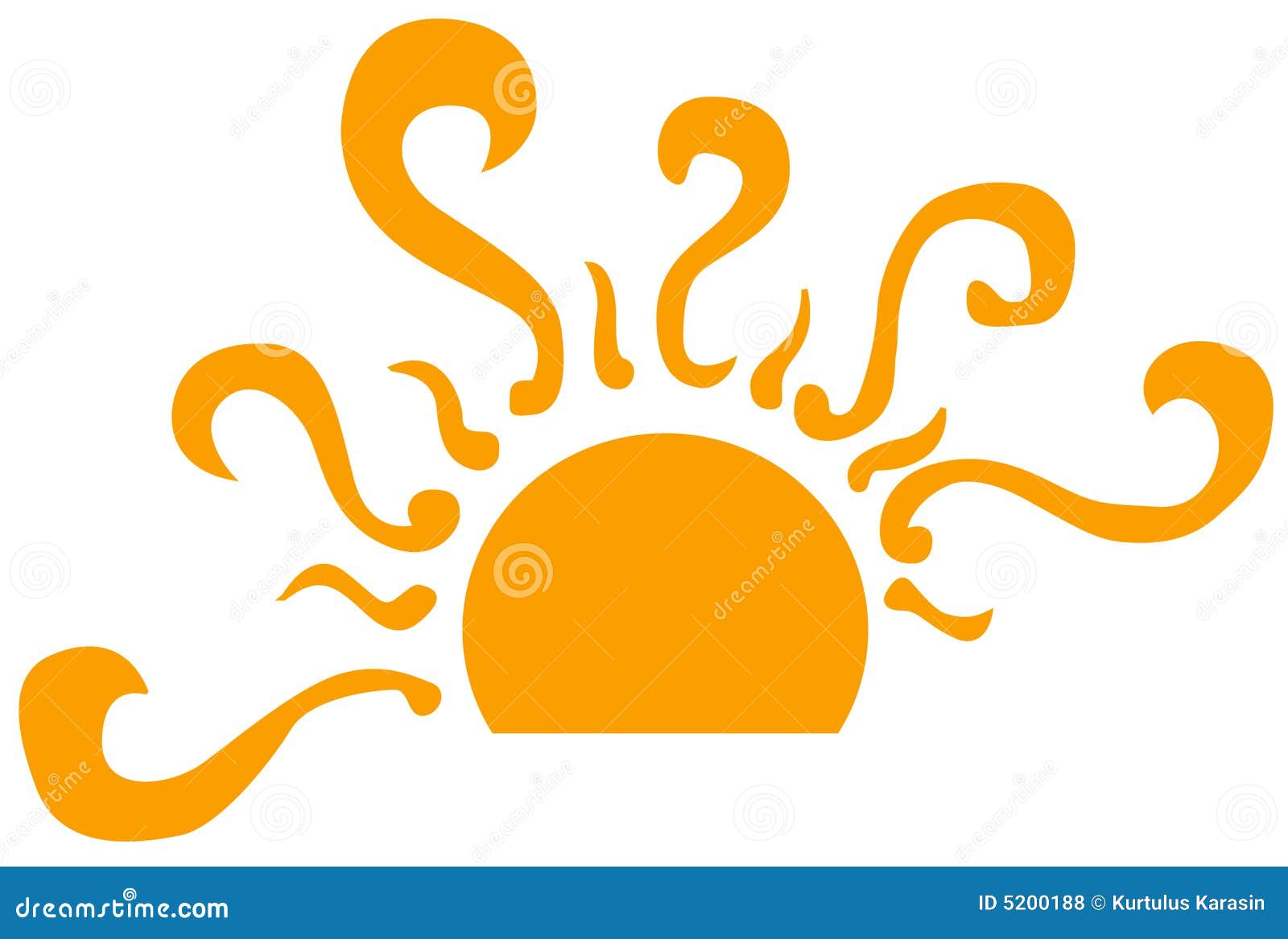 Sun logo stock vector. Illustration of color, business - 5200188