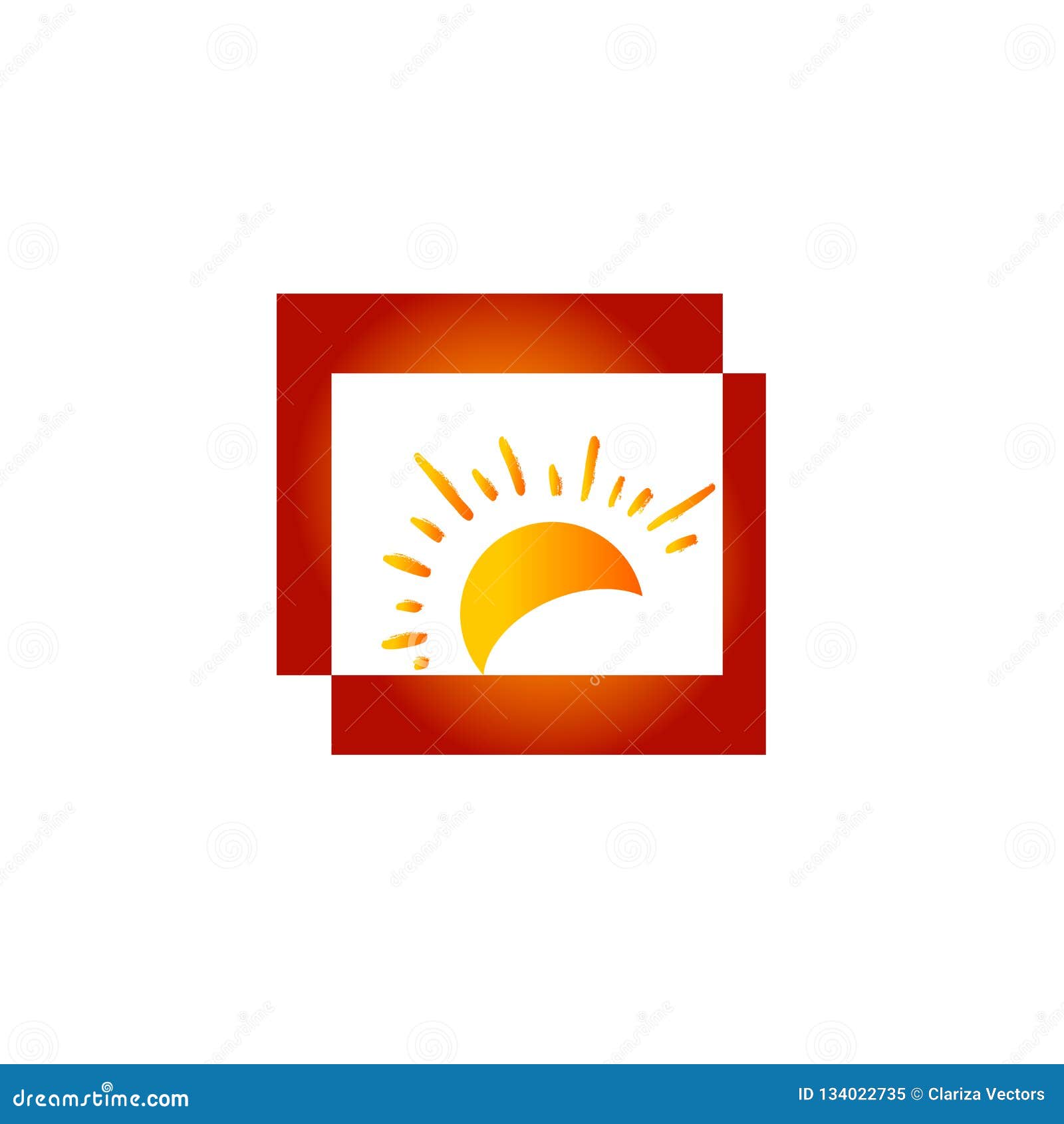 Sun Logo Business Attractive Design Stock Vector - Illustration of ...