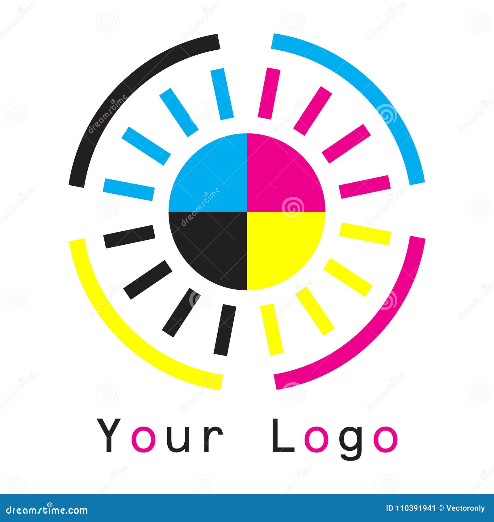 Logo - CMYK Sign, Concept Design Vector Illustration | CartoonDealer ...