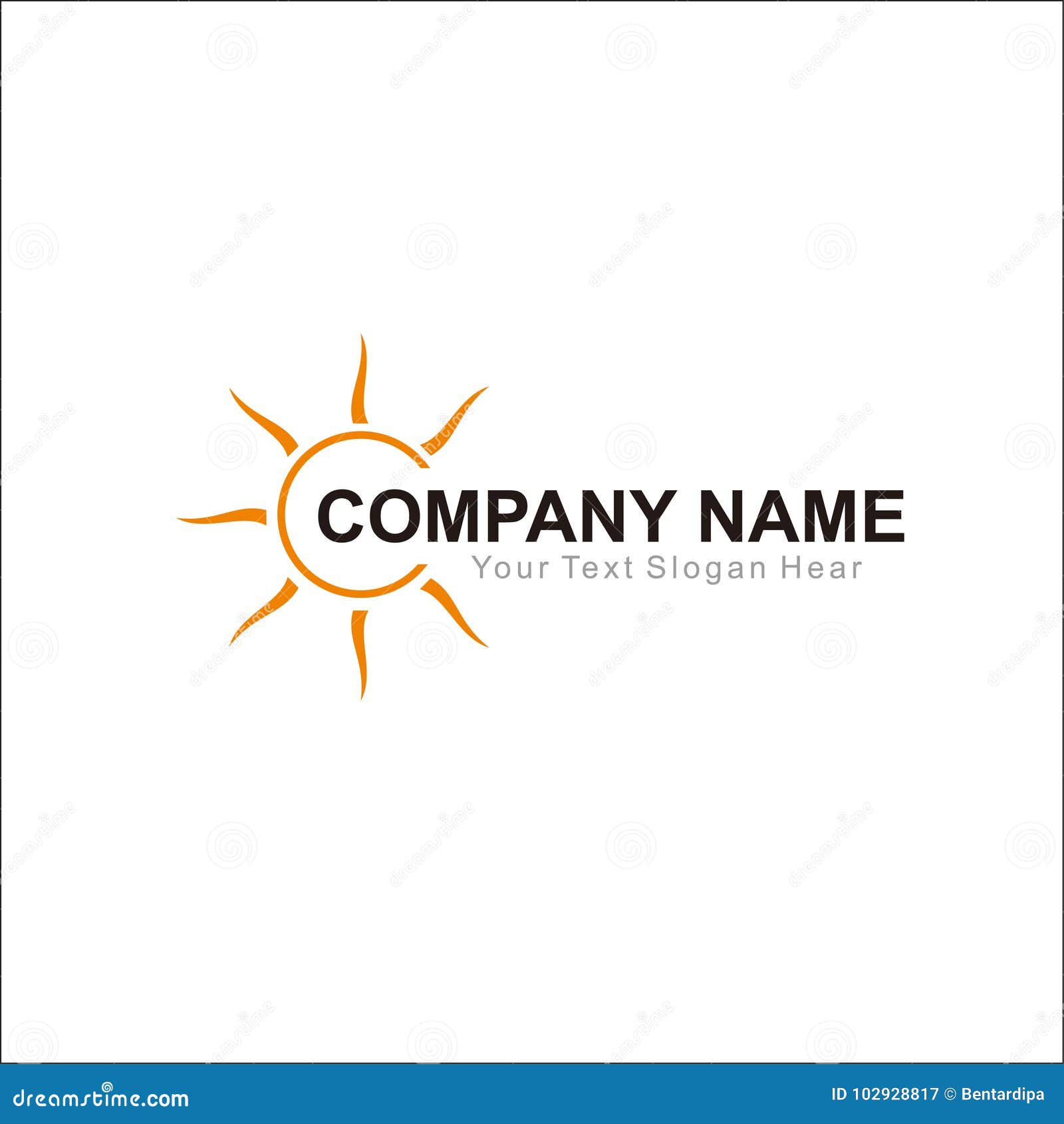 Sun logo company stock illustration. Illustration of icon - 102928817