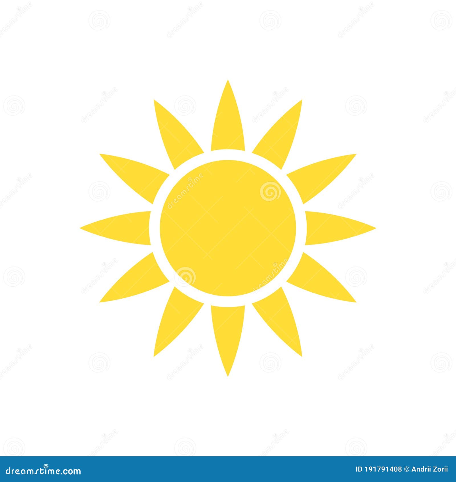 Sun Logo Design Template. Sun Icon. Yellow Sun Logotype Stock Vector ...
