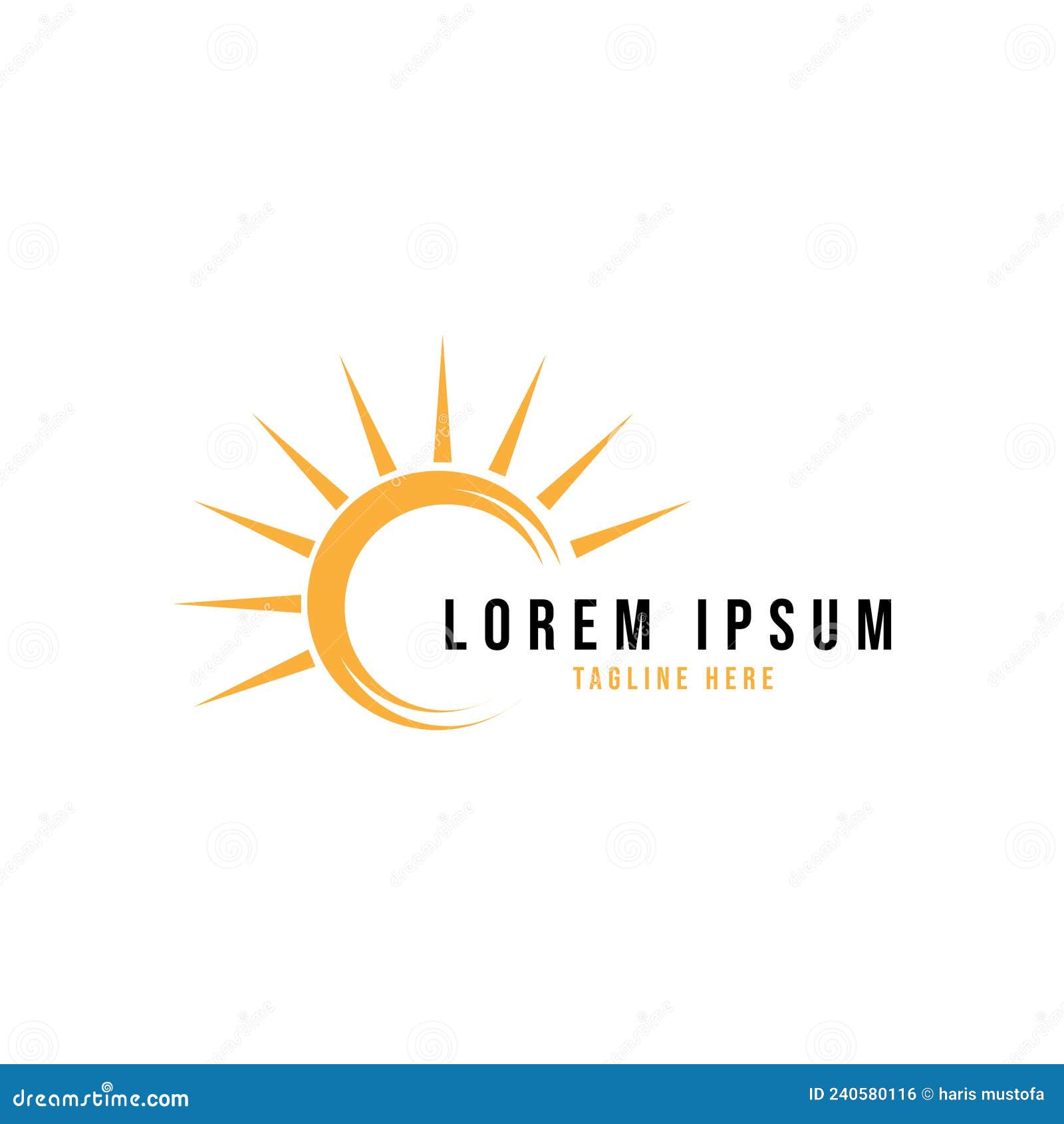 Sun Logo Design Template Vector Isolated Illustration Stock Vector ...
