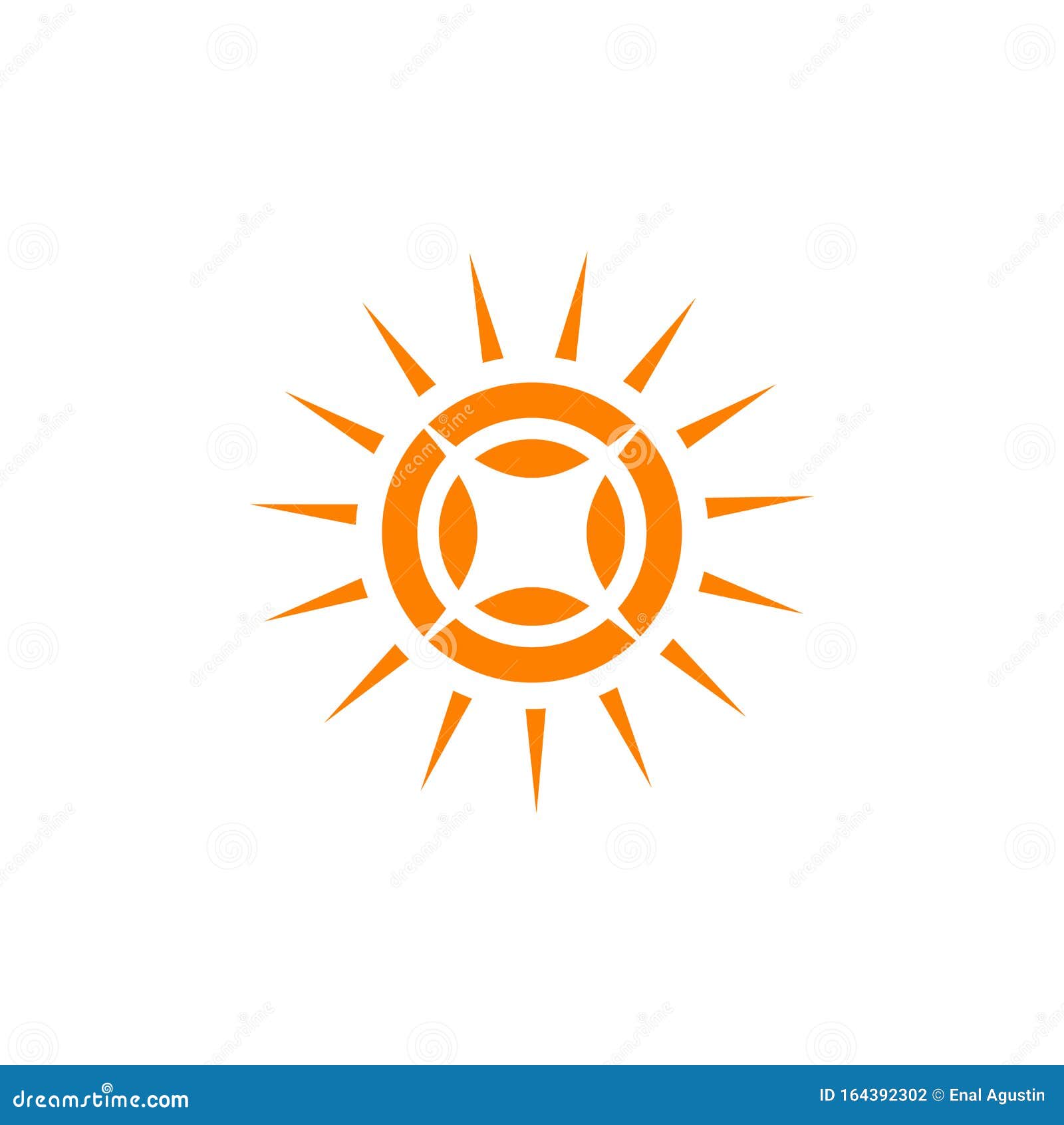 Sun Logo Design Vector Template Stock Vector - Illustration of yellow ...