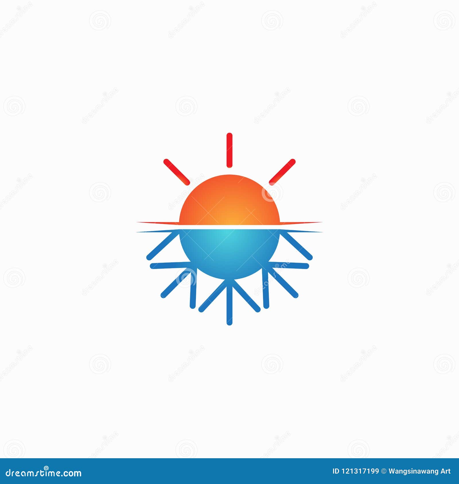 Sun logo stock vector. Illustration of background, sunny - 121317199