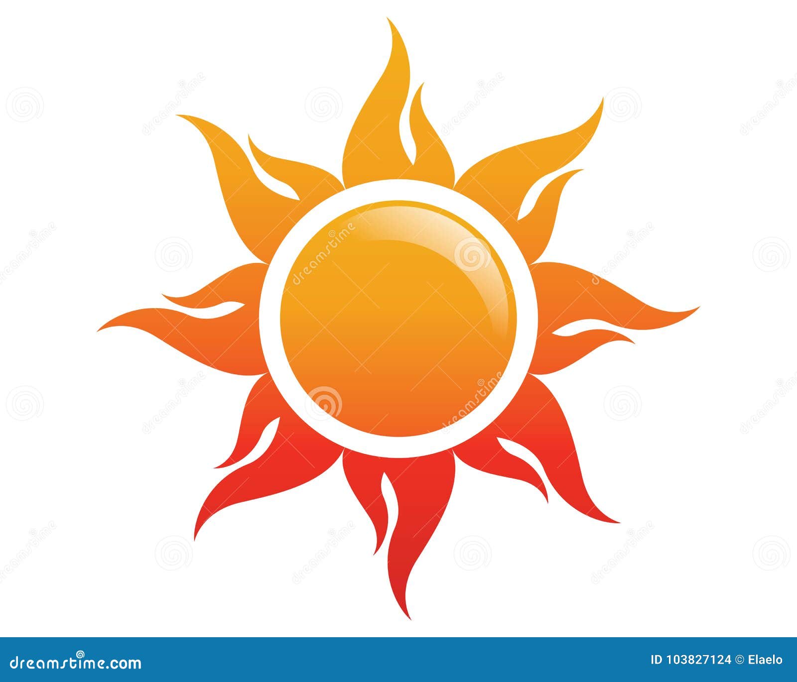 Sun Logo Icon Vector ilustración del vector. Ilustración de sunlight ...