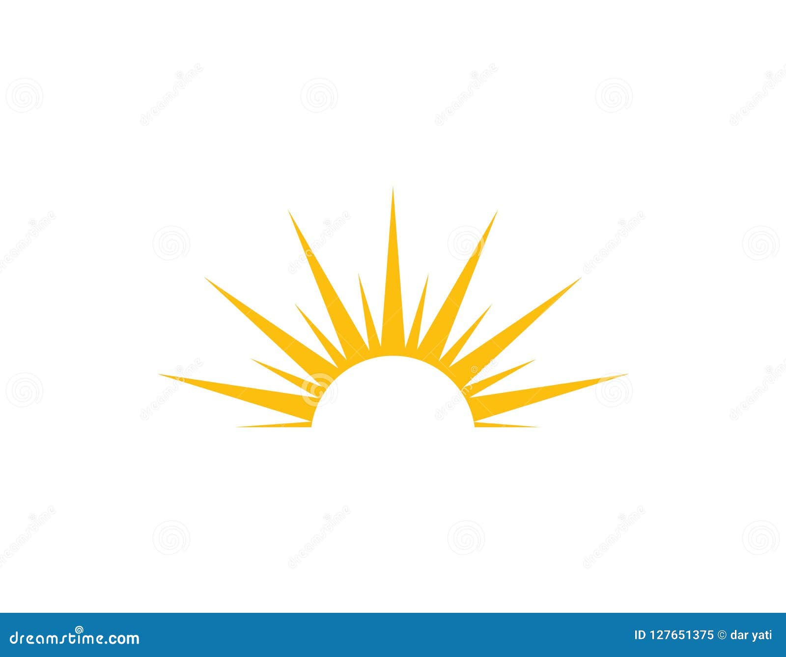 Sun logo light icon stock illustration. Illustration of star - 127651375