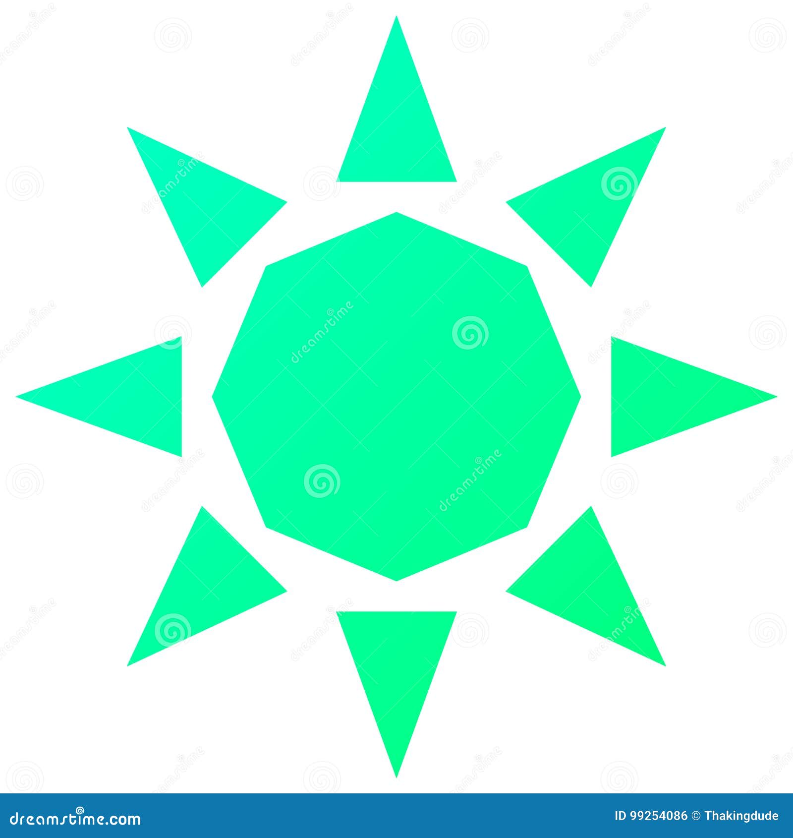 Sun Logo Poly Concept stock illustration. Illustration of business ...