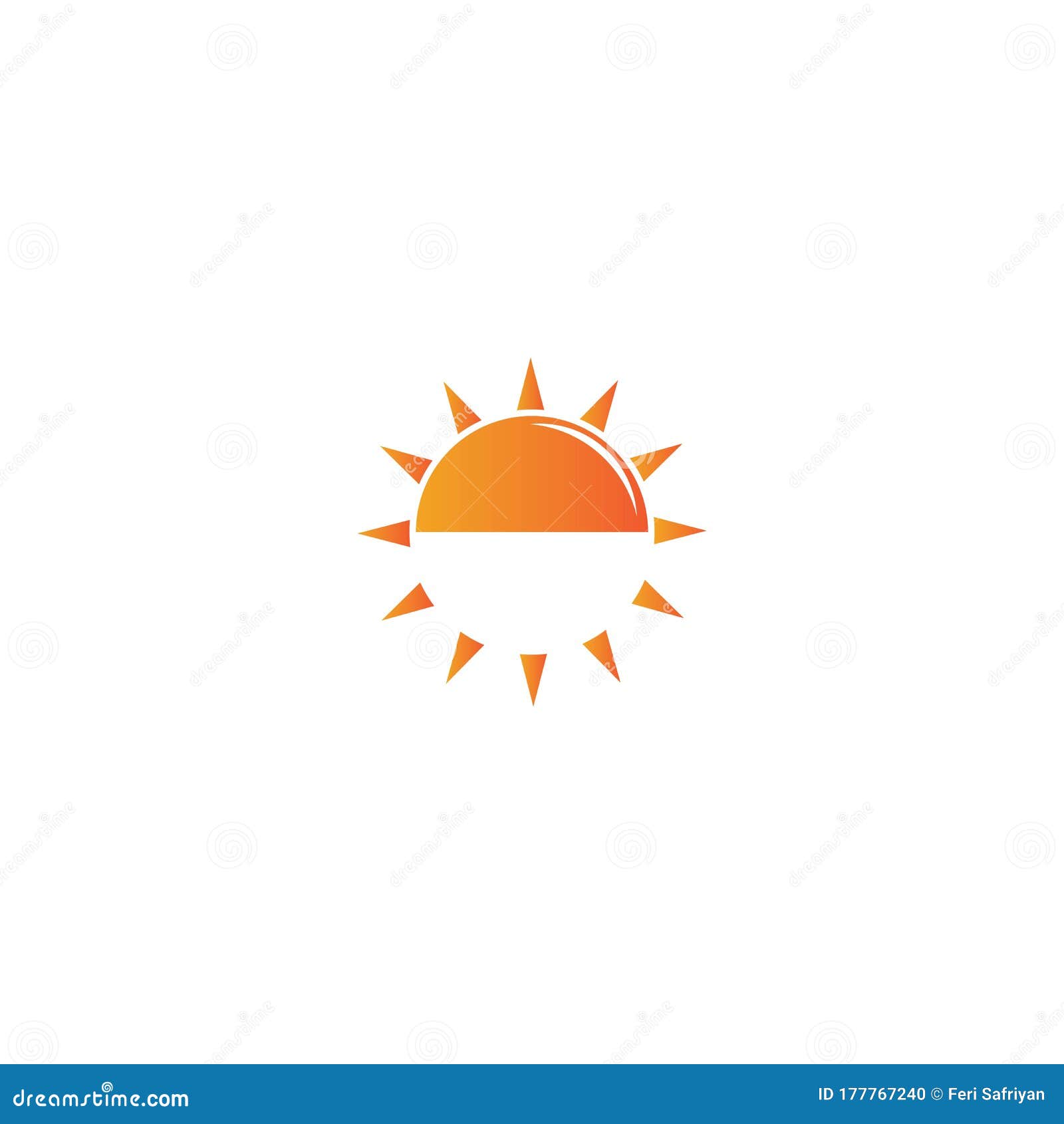 Sun logo template vector stock illustration. Illustration of vector ...