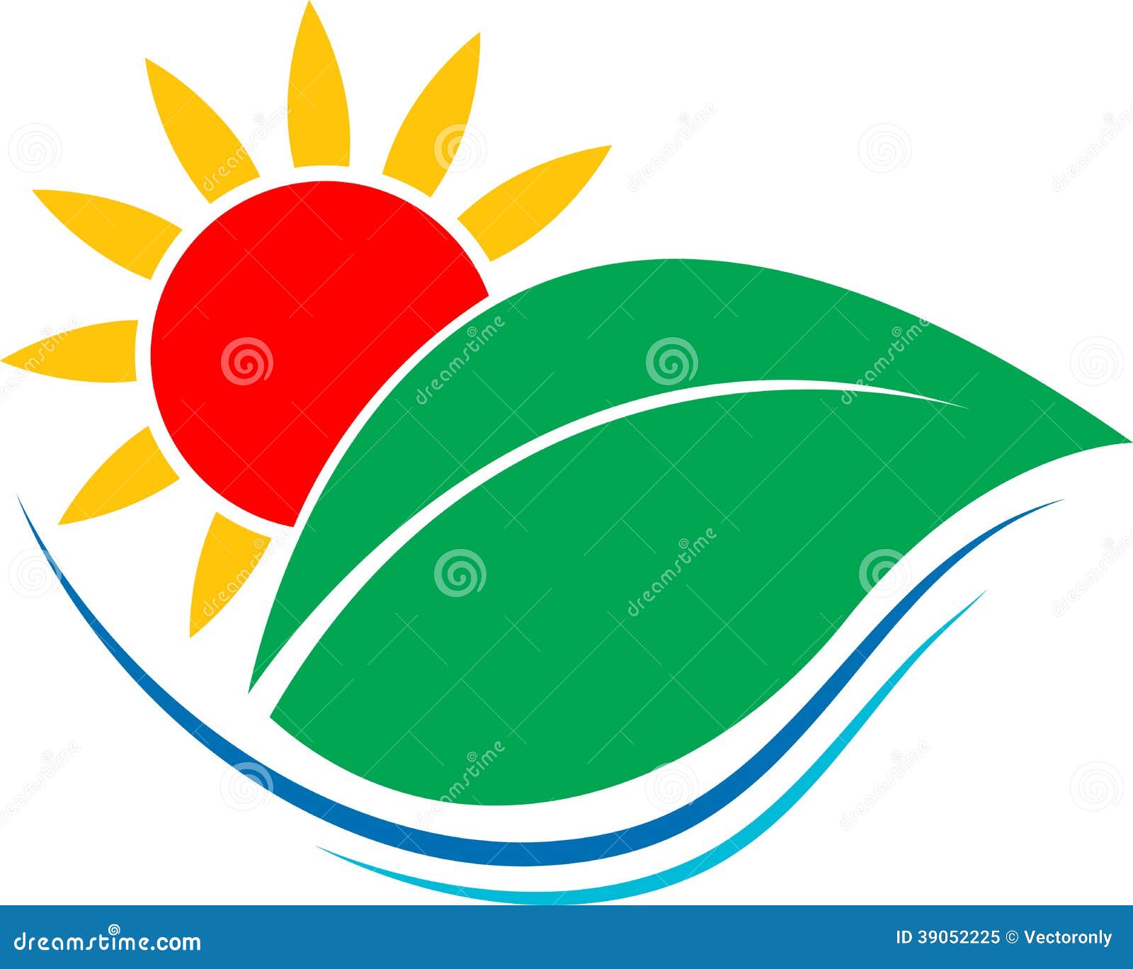 Sun logo stock vector. Illustration of element, abstract - 39052225