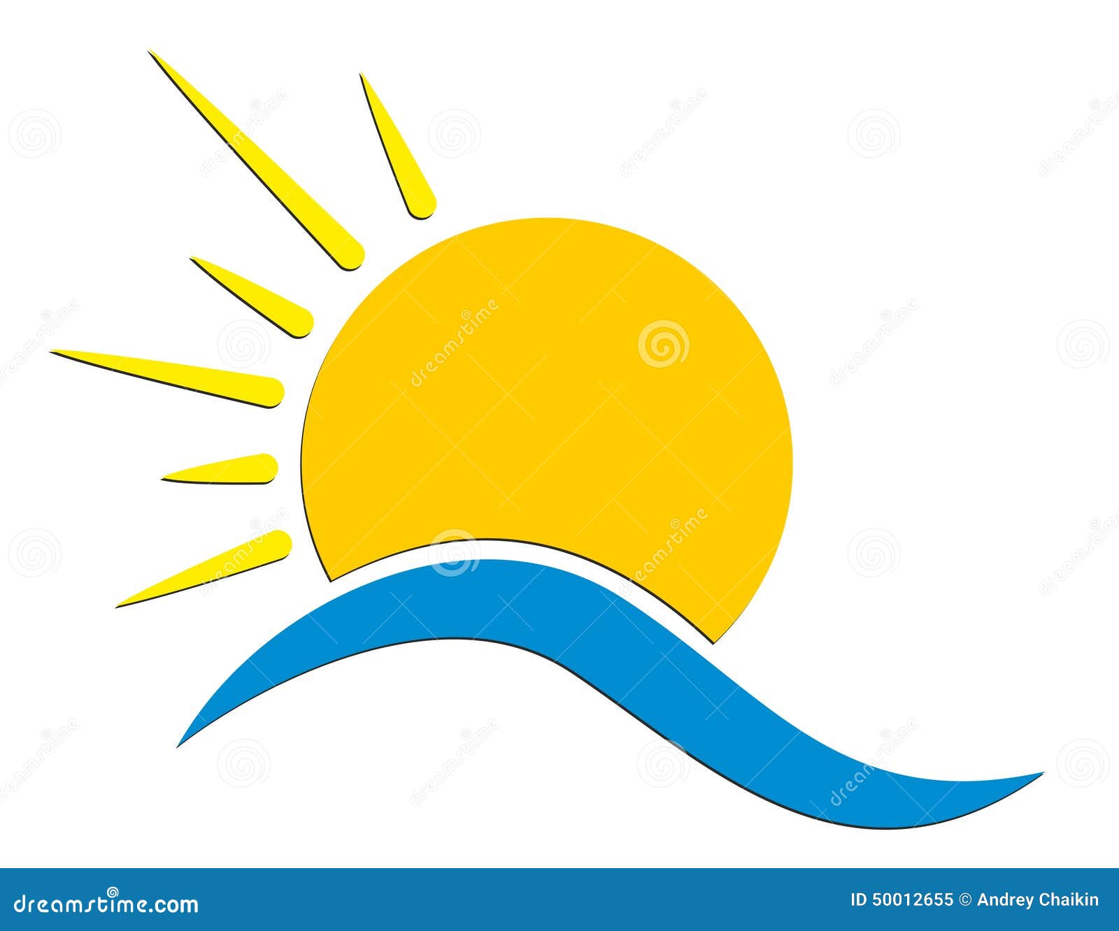 Sun logo stock vector. Illustration of bright, blue, sign - 50012655