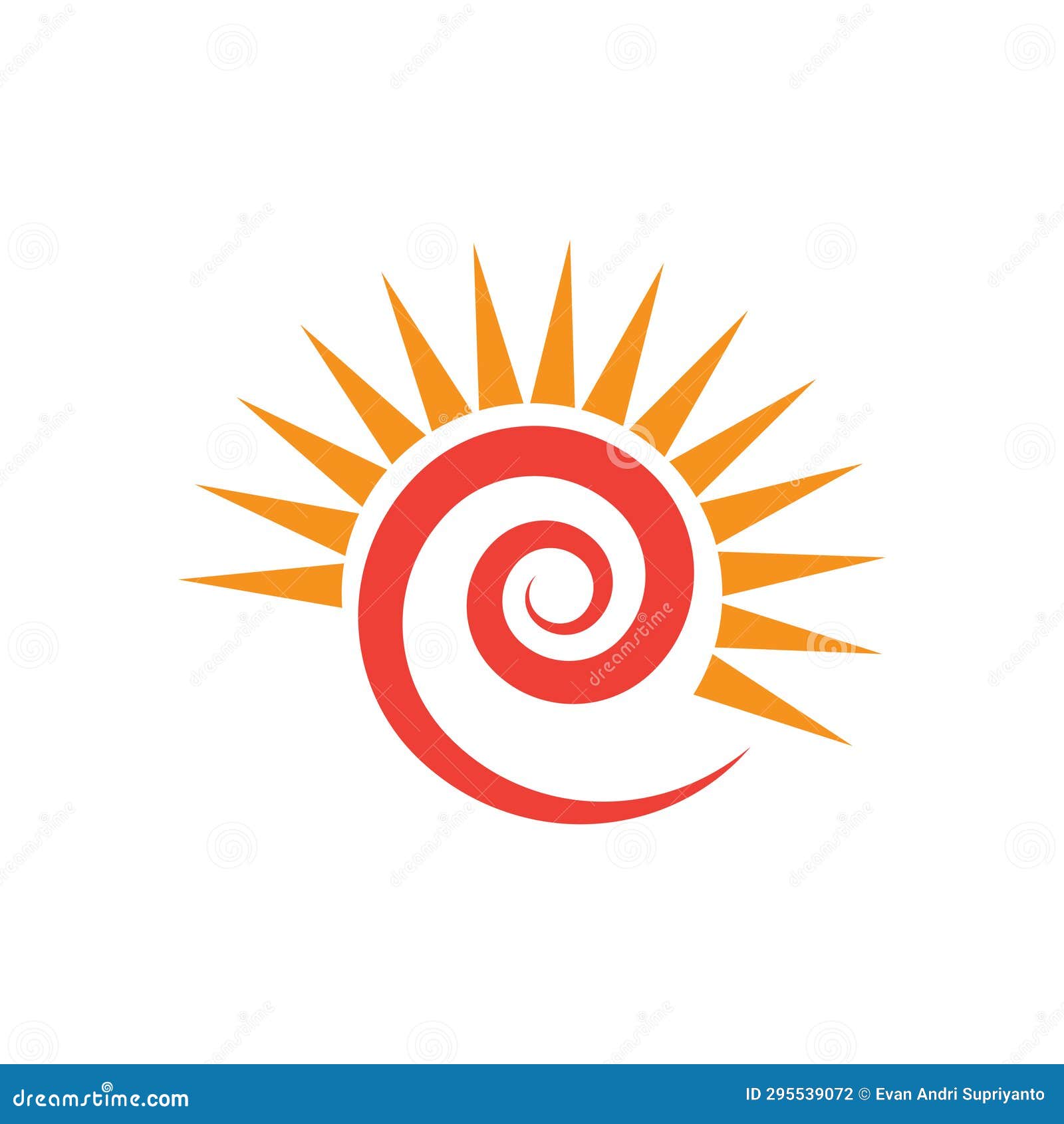 Sun Logo Vector Template and Symbol Design Stock Vector - Illustration ...