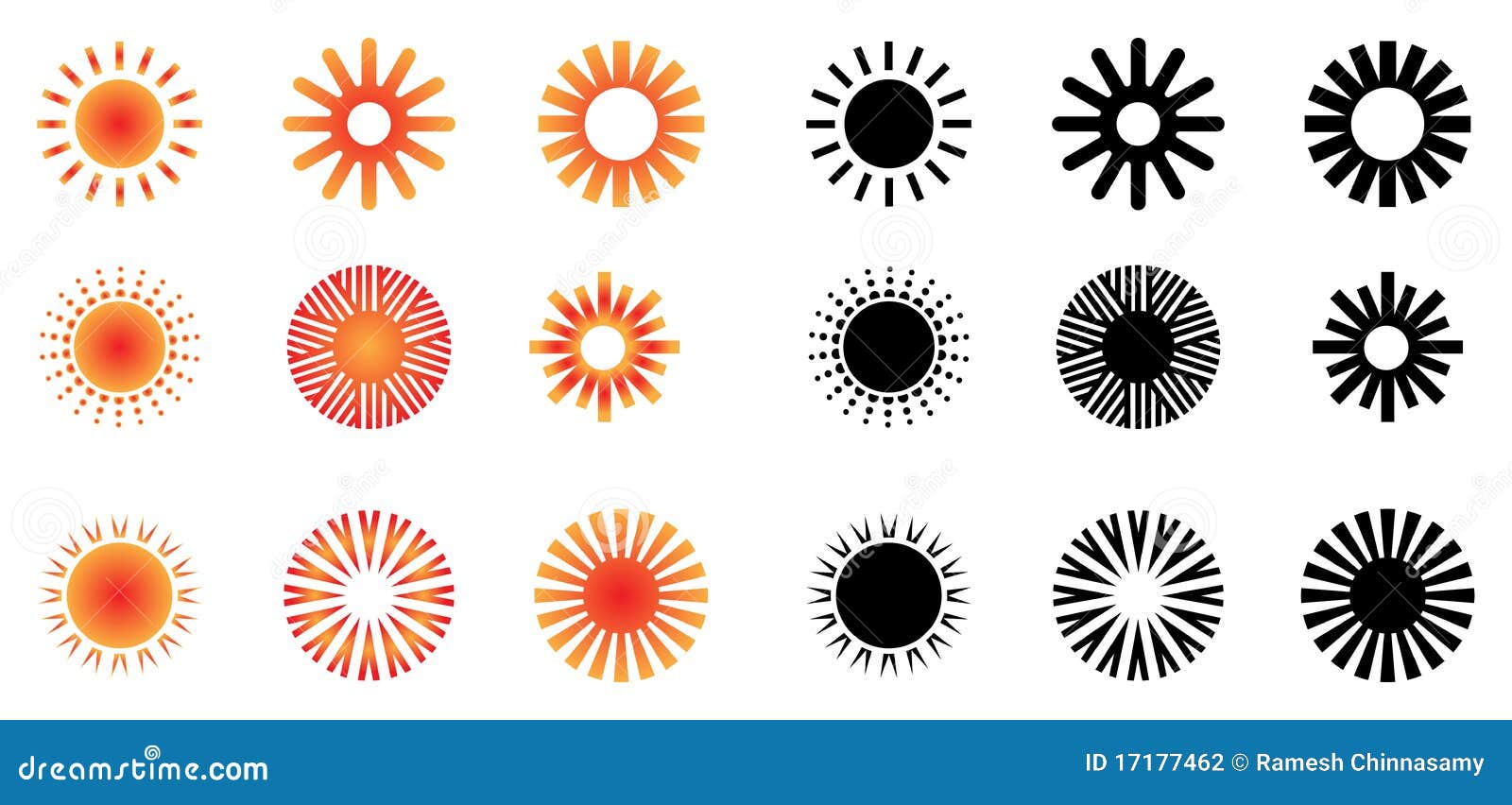 Sun Logos stock illustration. Illustration of symbol - 17177462