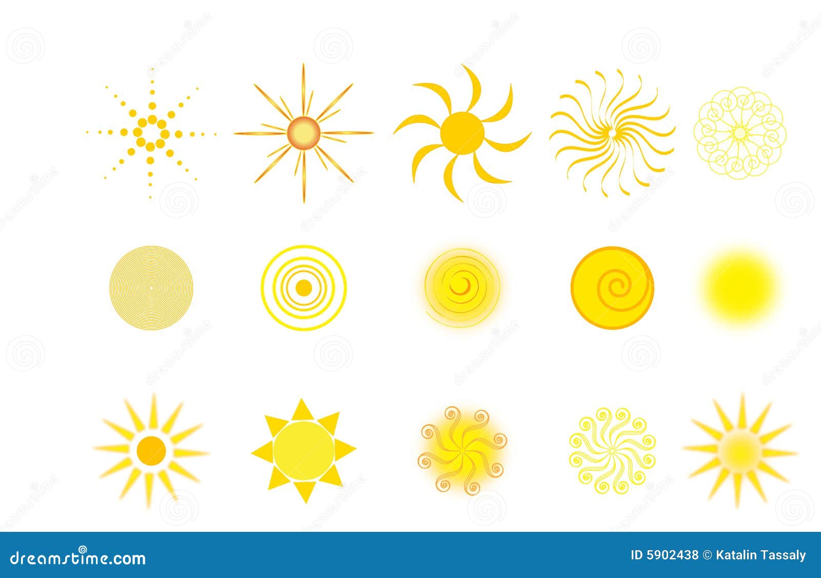Sun logos stock vector. Illustration of graphic, corporate - 5902438