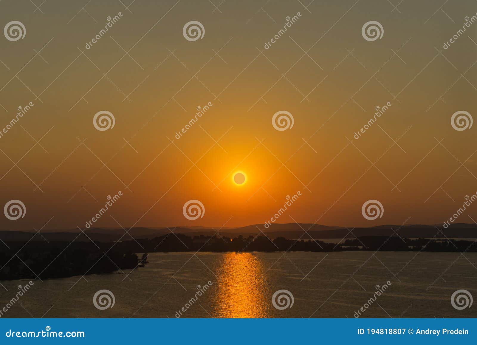 The Sun is Low Over the Horizon Stock Image - Image of light, daylight ...