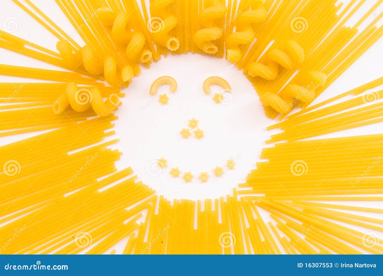 The sun from macaroni stock image. Image of healthy, dinner - 16307553