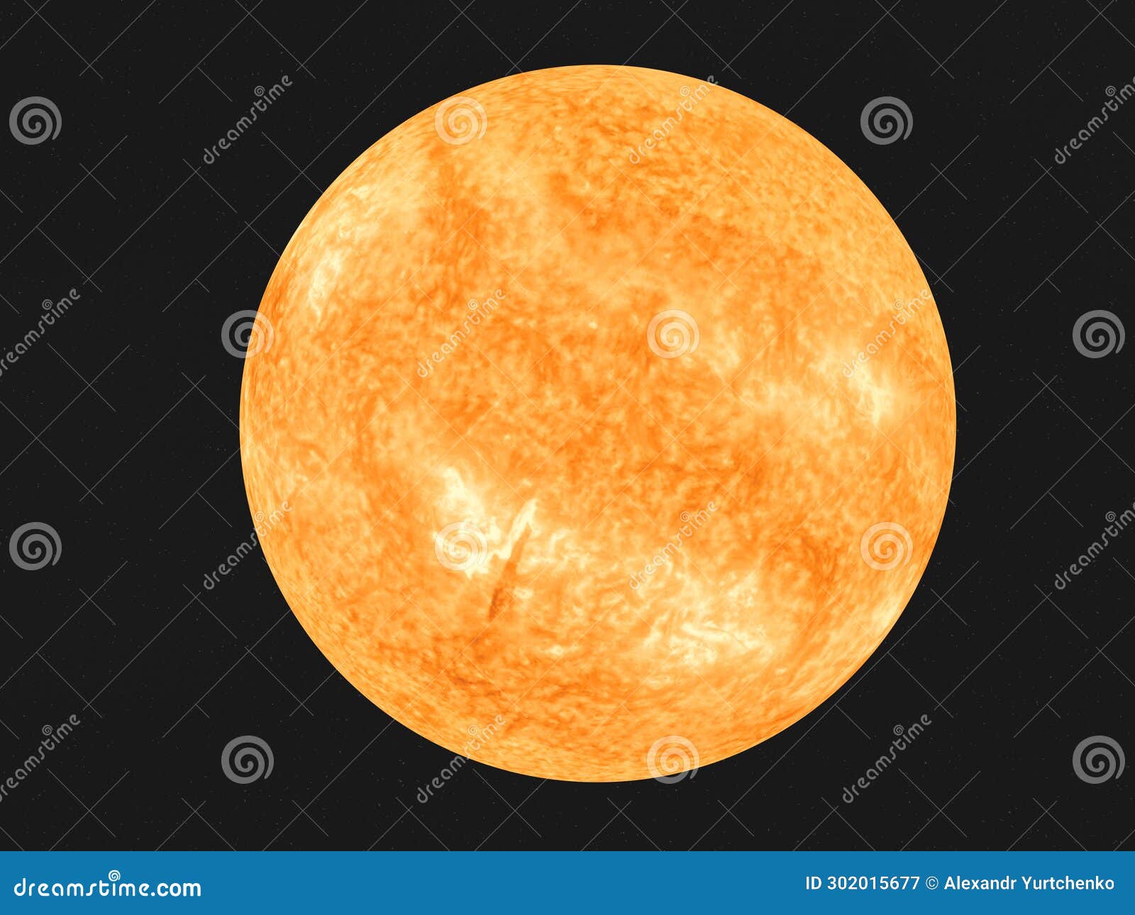 The Sun. the Main Star of Solar System in Outer Space Stock ...