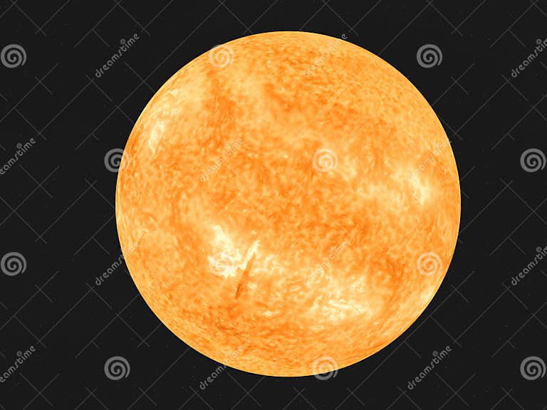 The Sun. the Main Star of Solar System in Outer Space Stock ...