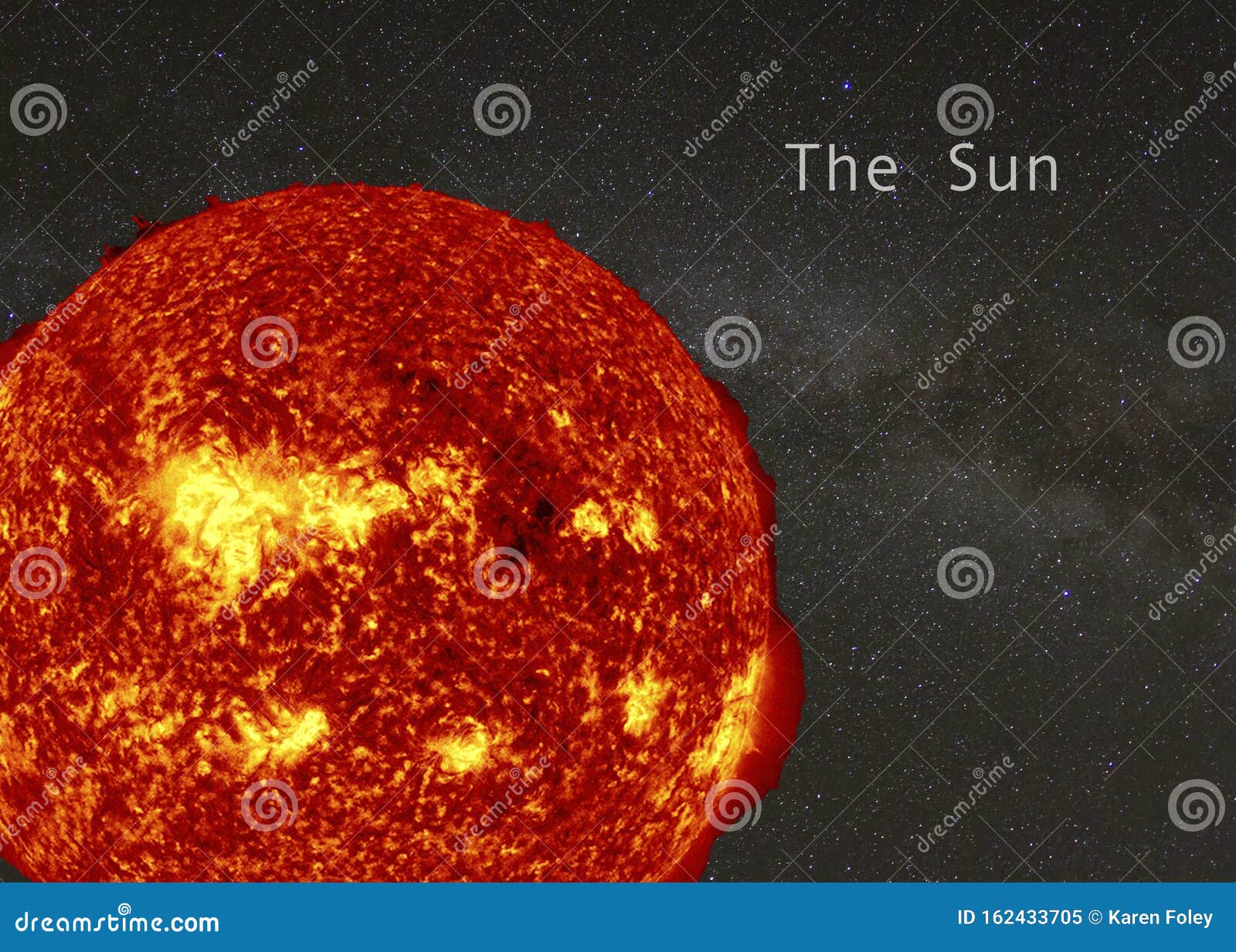 Sun in Milky Way Background Stock Image - Image of night, galaxy: 162433705