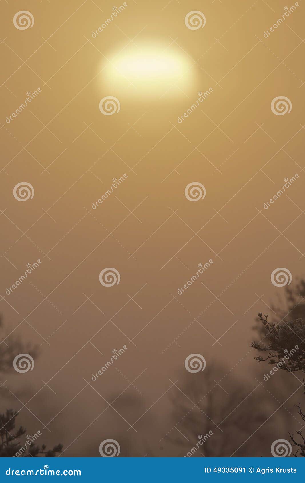 Sun in the mist stock image. Image of europe, northern - 49335091