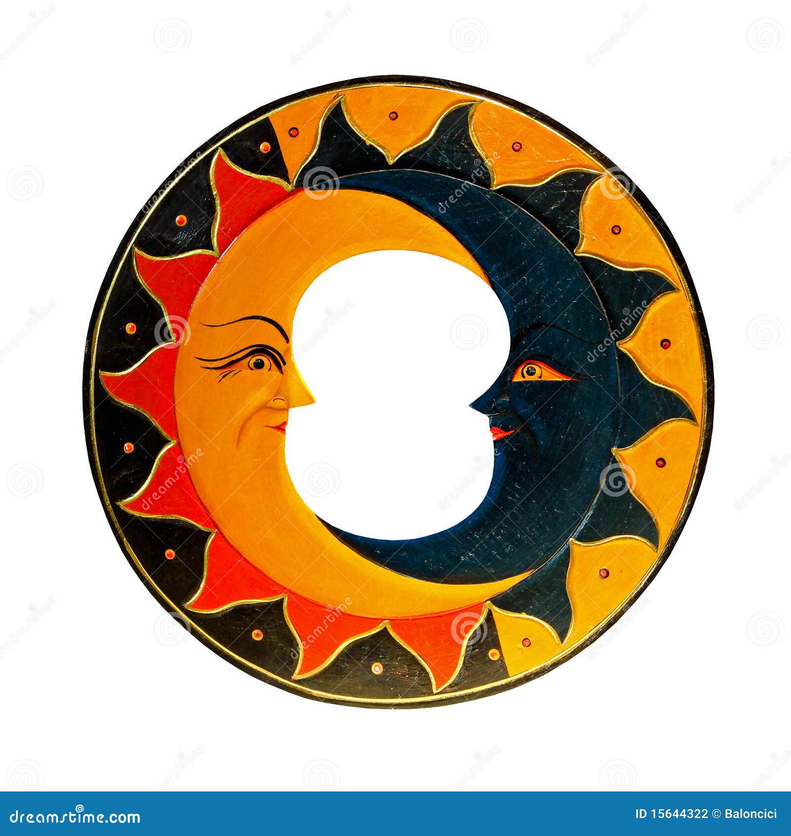 Sun and moon stock photo. Image of circle, moon, path - 15644322