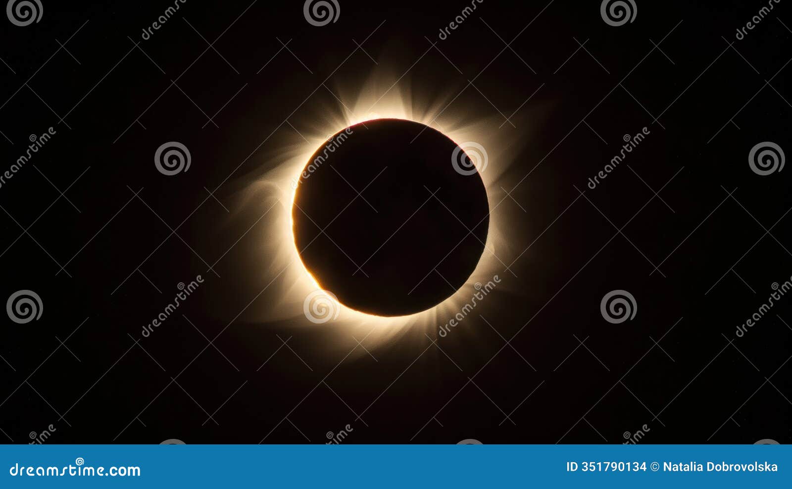 Sun and Moon Alignment during Solar Eclipse, Sky Darkened with Shadow ...