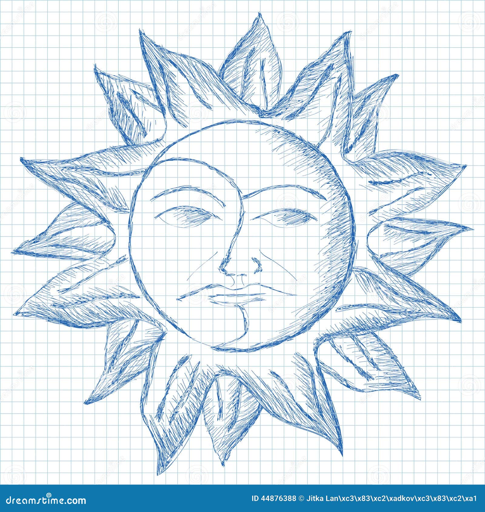 Moon And Sun Drawing Pencil