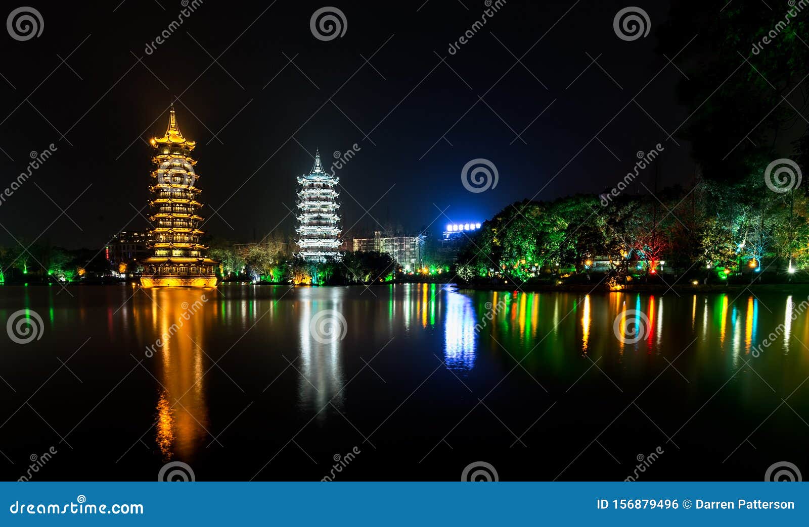 Sun and Moon editorial photo. Image of lights, landmark - 156879496