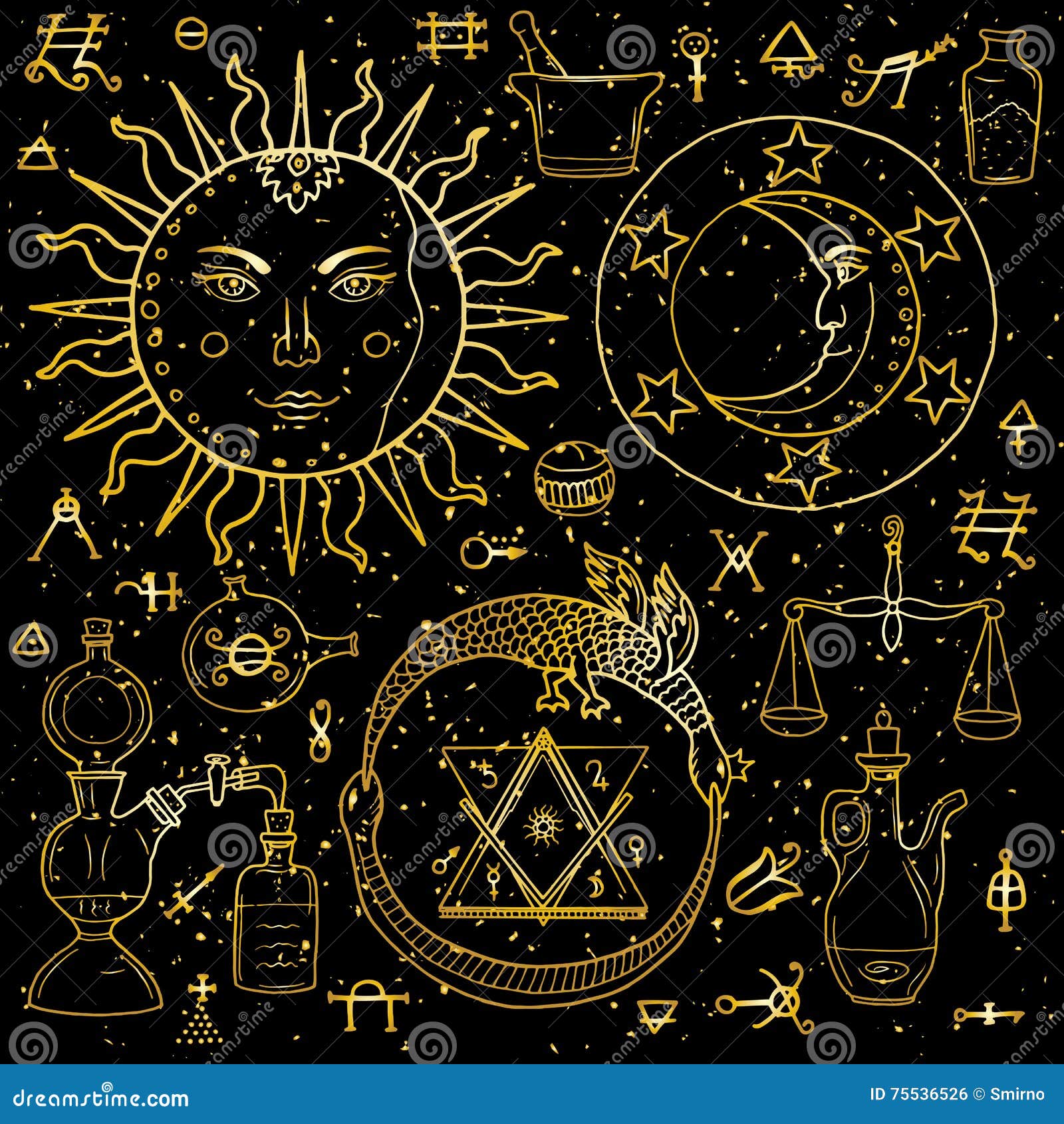 The Sun, Moon, Ouroboros and Philosophical Stone with Other Alchemical ... The Sun, Moon, Ouroboros and Philosophical Stone with Other Alchemical ...
