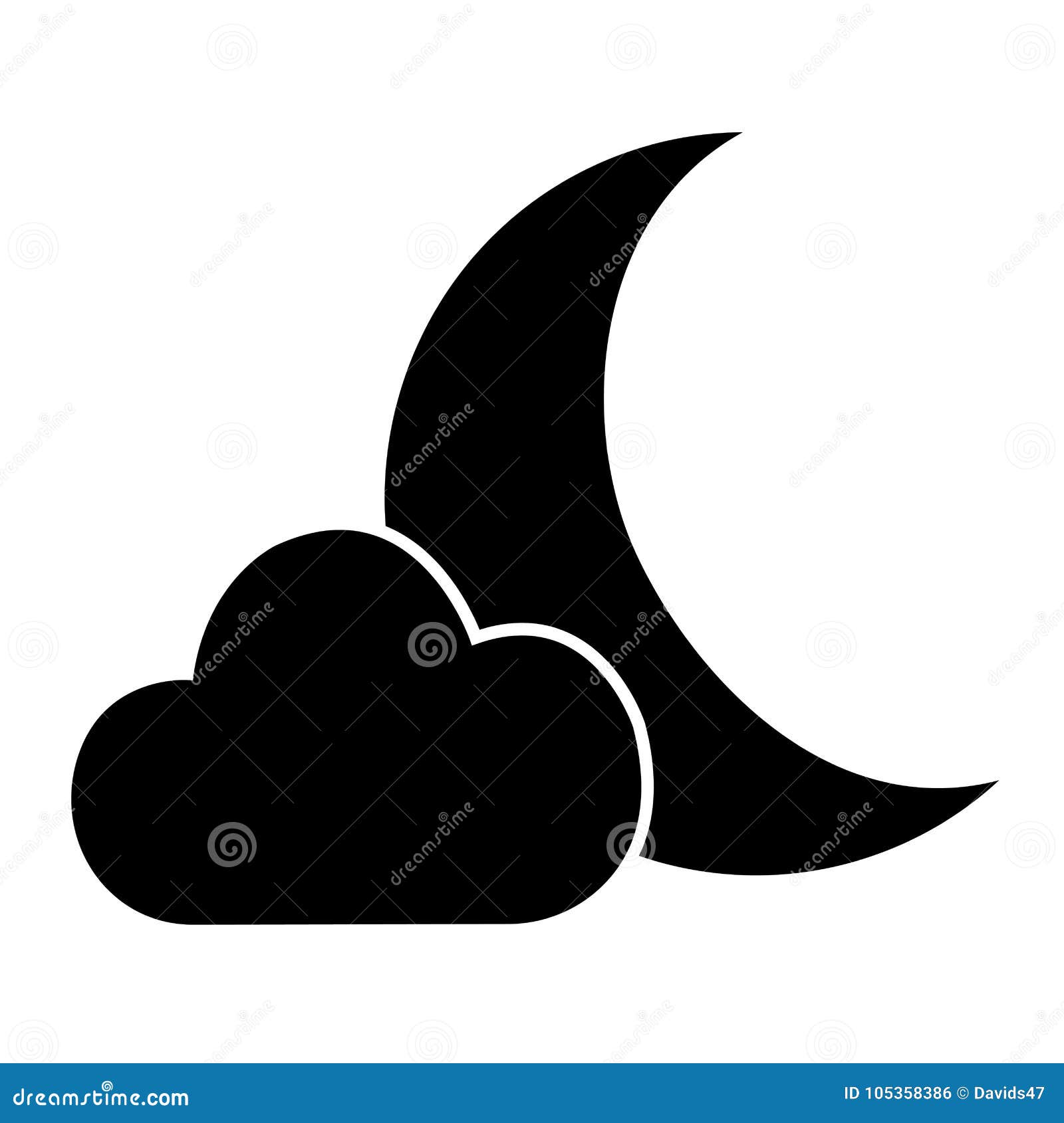 Sun and moon shapes stock vector. Illustration of astronomy - 105358386