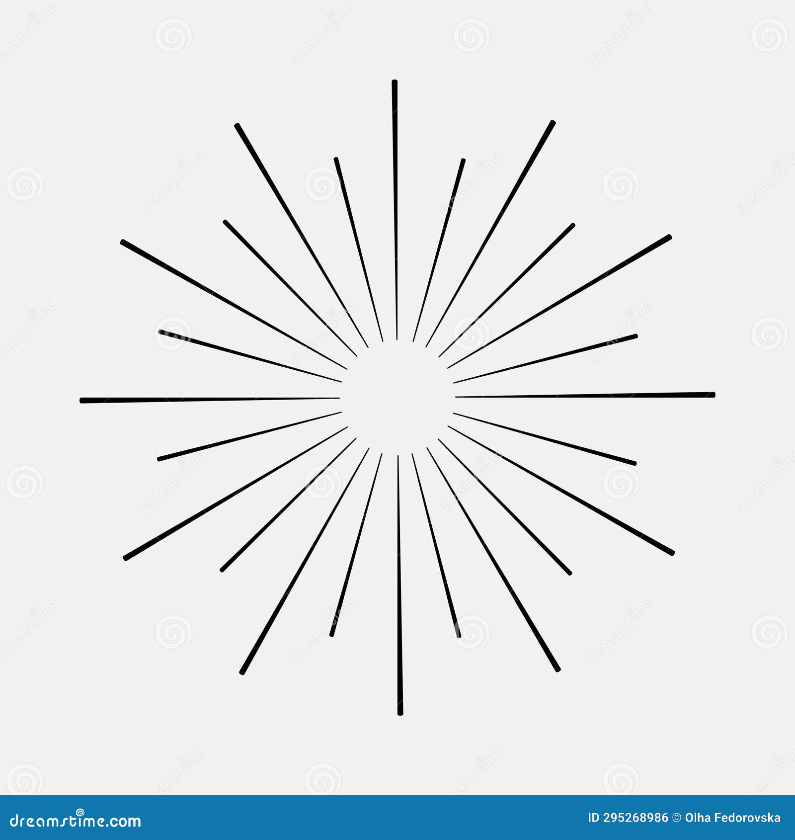 Sun, Moon Shine, Moonlight, Sunburst. Abstract Minimalistic Clean and ...