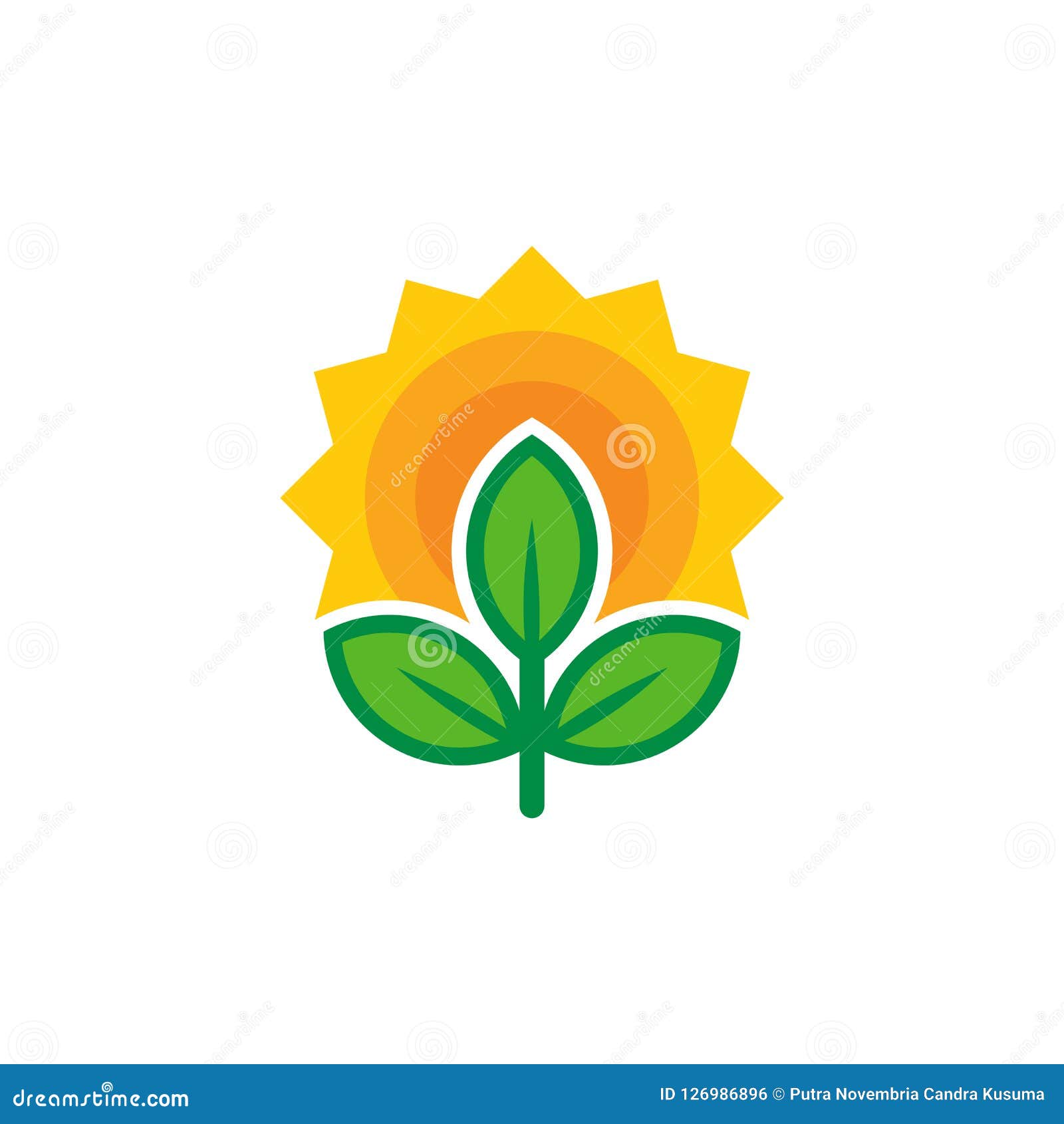 Sun Nature Logo Icon Design Stock Vector - Illustration of concept ...
