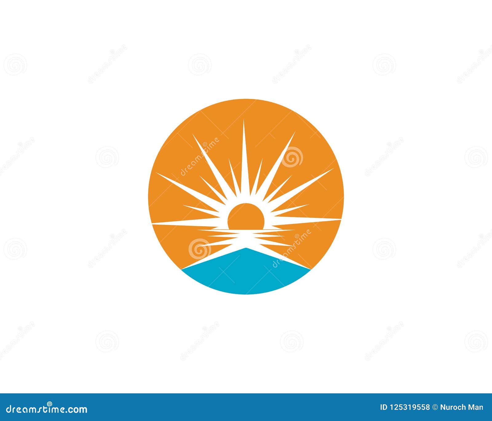 Sun Nature Logos and Symbol Design Icon Stock Vector - Illustration of ...